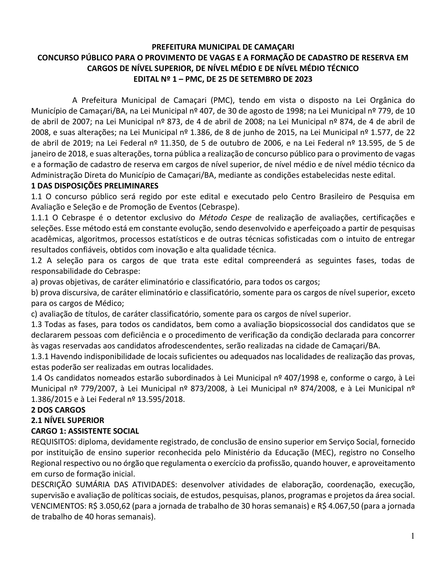 ED_1_PREF_CAMAARI_BA_23_ABERTURA.pdf | DocDroid