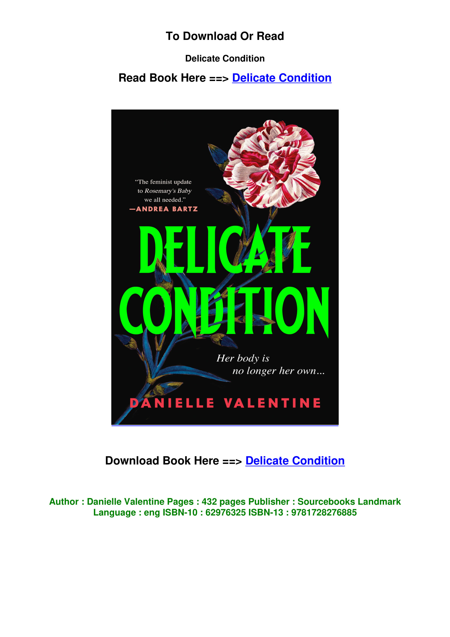 pdf DOWNLOAD Delicate Condition By Danielle Valentine.pdf | DocDroid