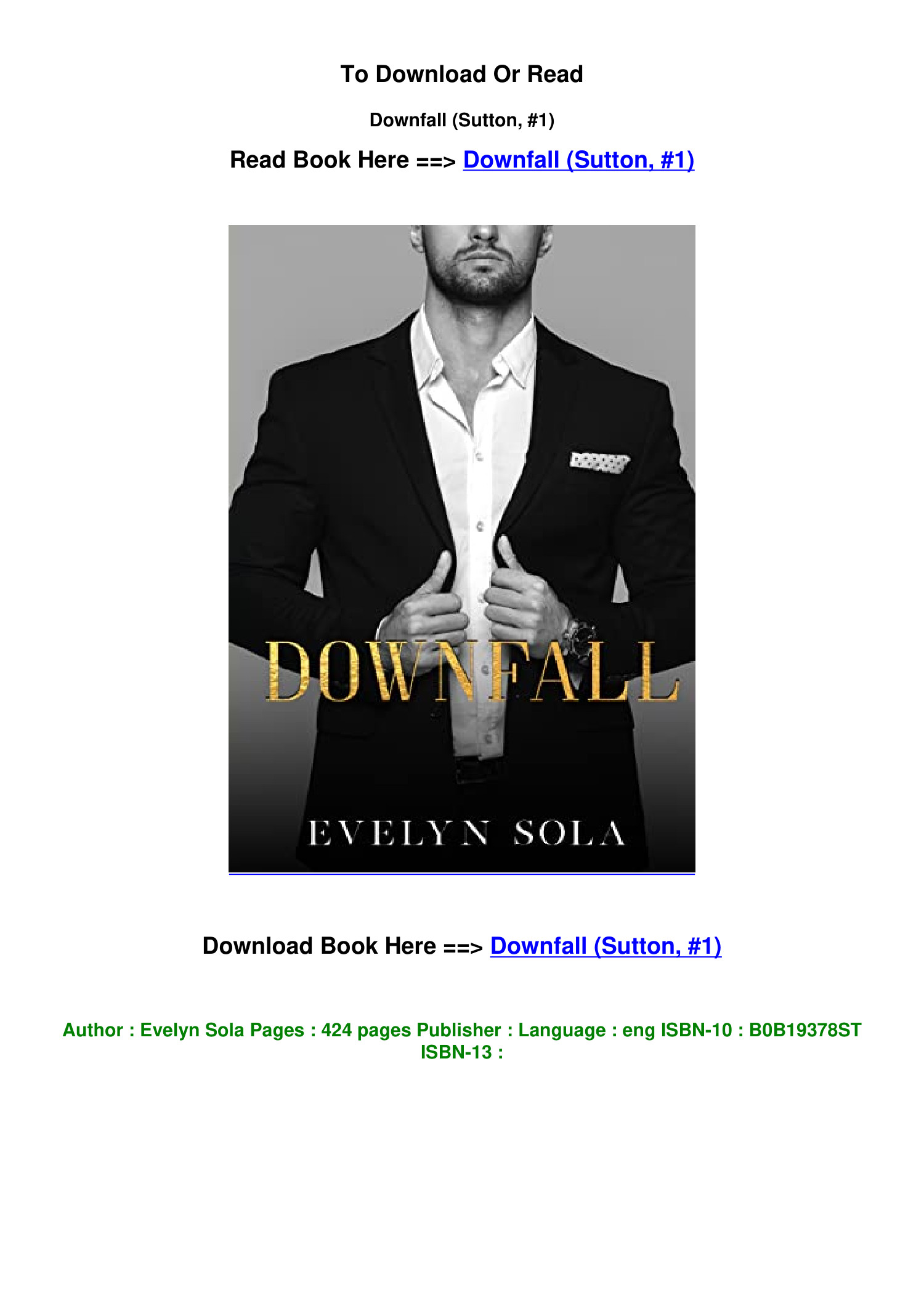 pdf Download Downfall Sutton 1 by Evelyn Sola.pdf | DocDroid