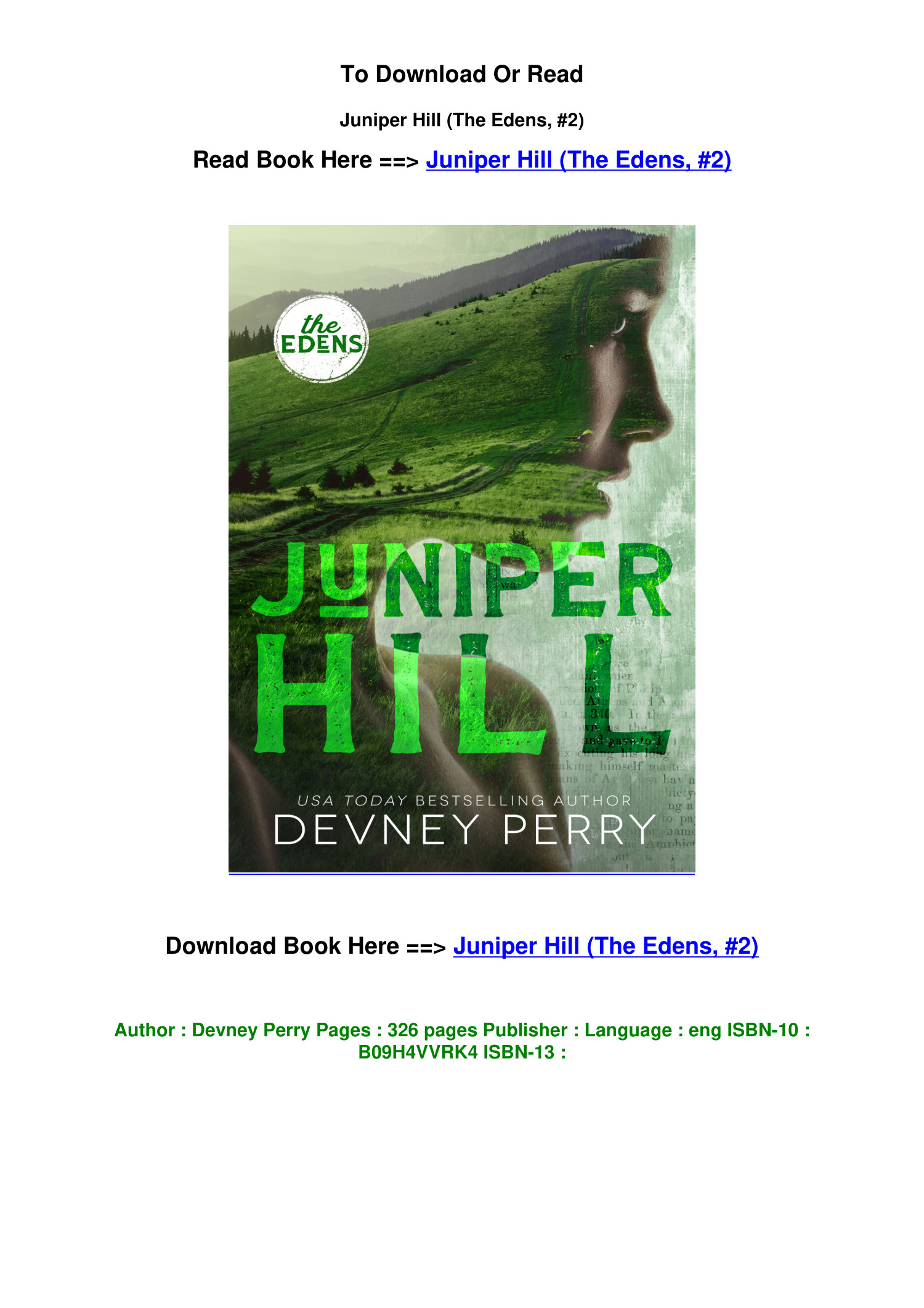 pdf download Juniper Hill The Edens 2 by Devney Perry.pdf | DocDroid