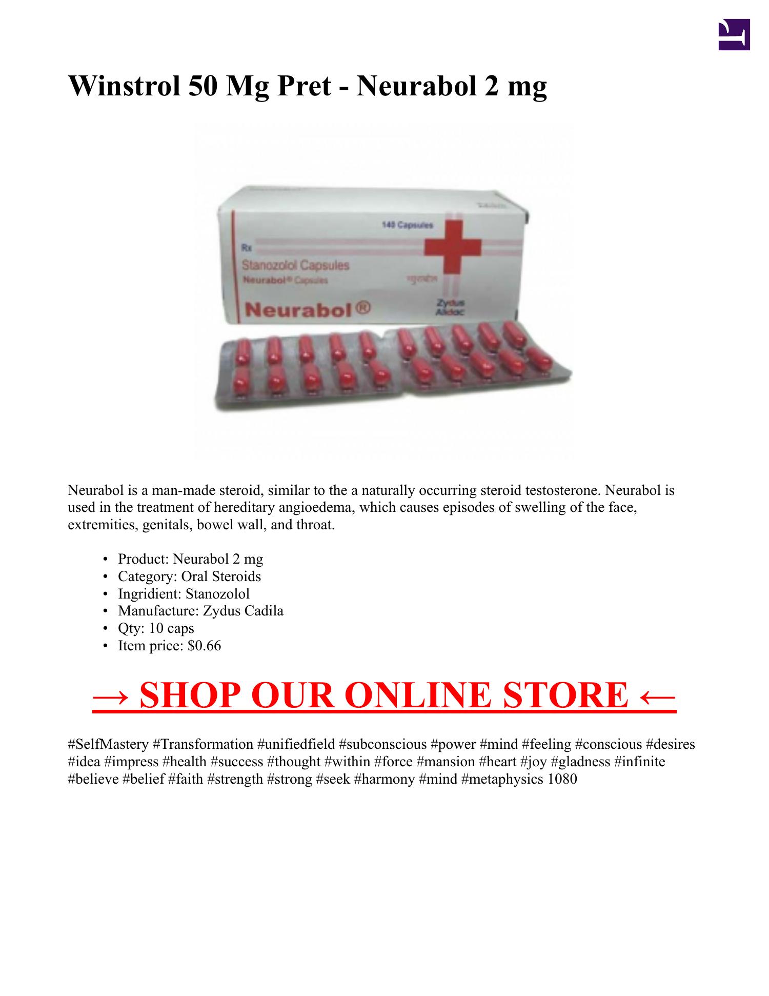 Winstrol 50 Mg Pret - Neurabol 2 mg 10 caps .pdf | DocDroid