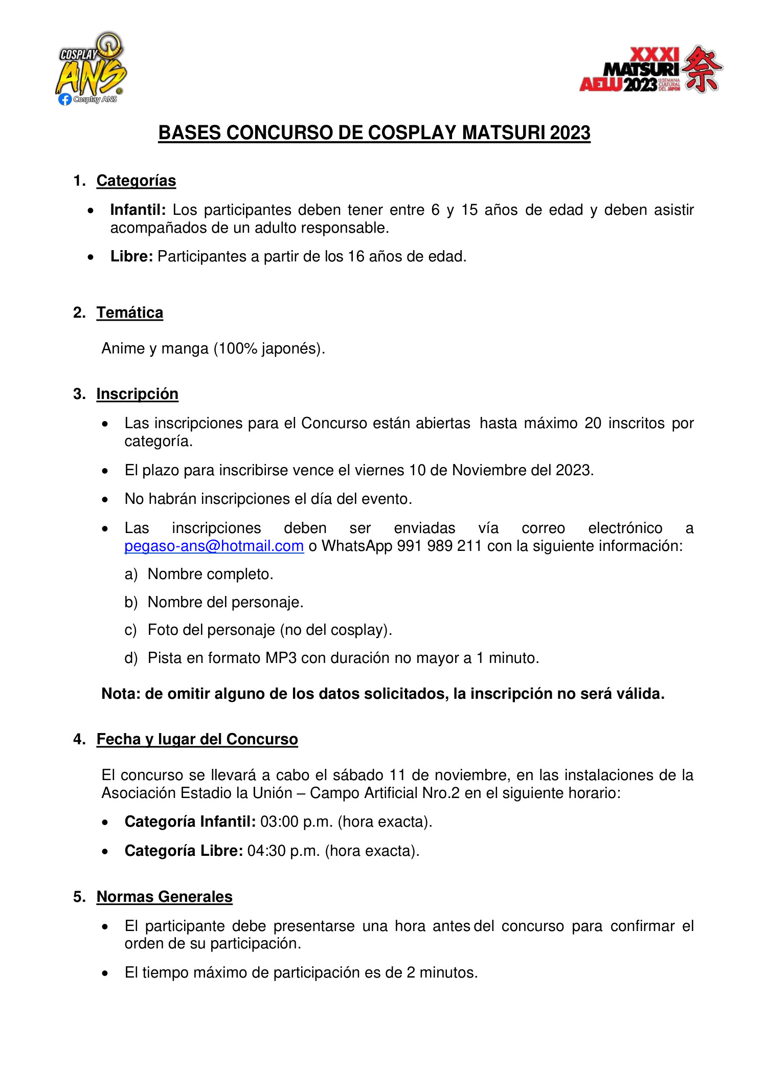 BASES COSPLAY MATSURI 2023.pdf | DocDroid