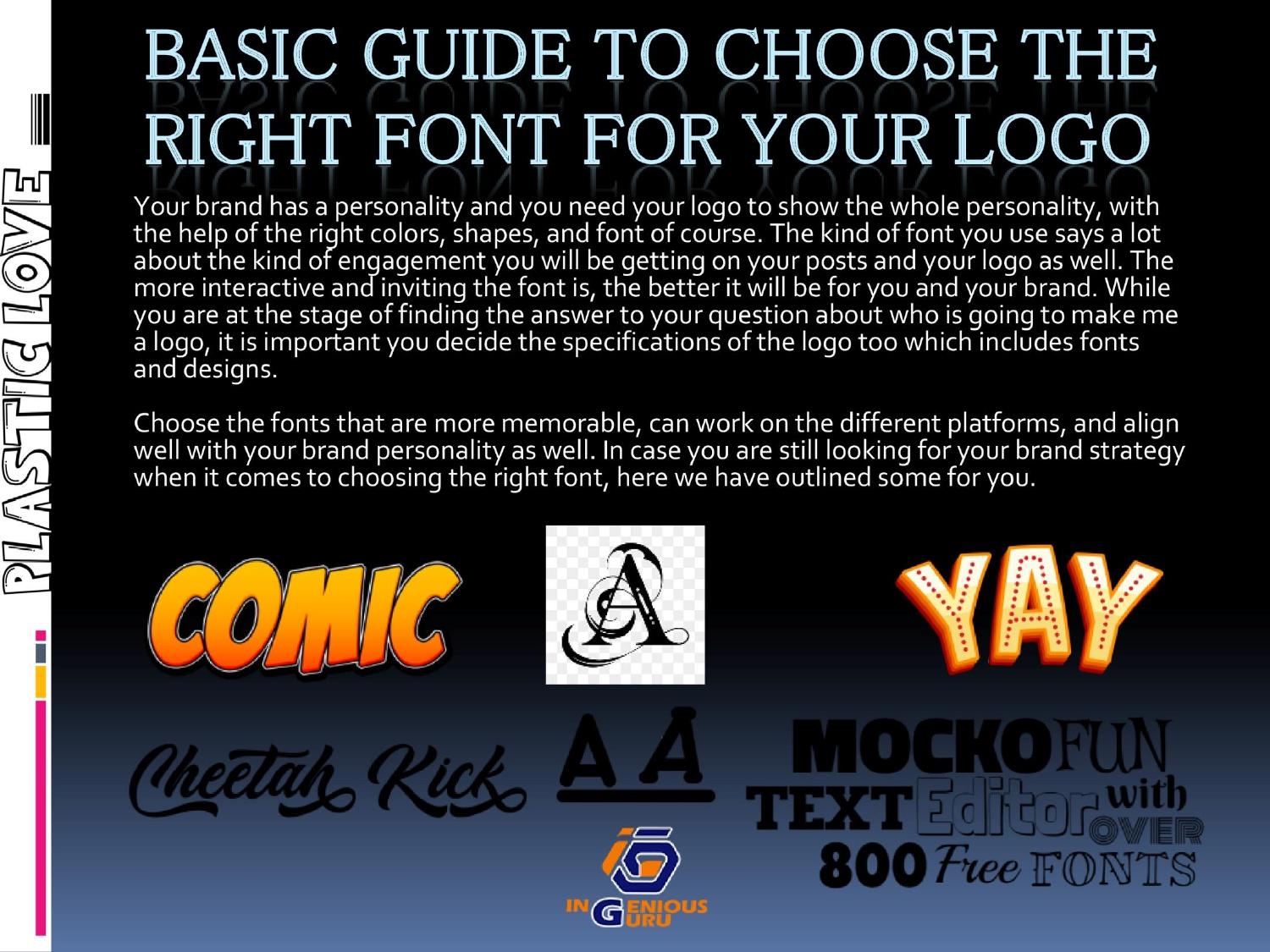 Basic Guide to Choose the Right Font for your Logo.pptx | DocDroid