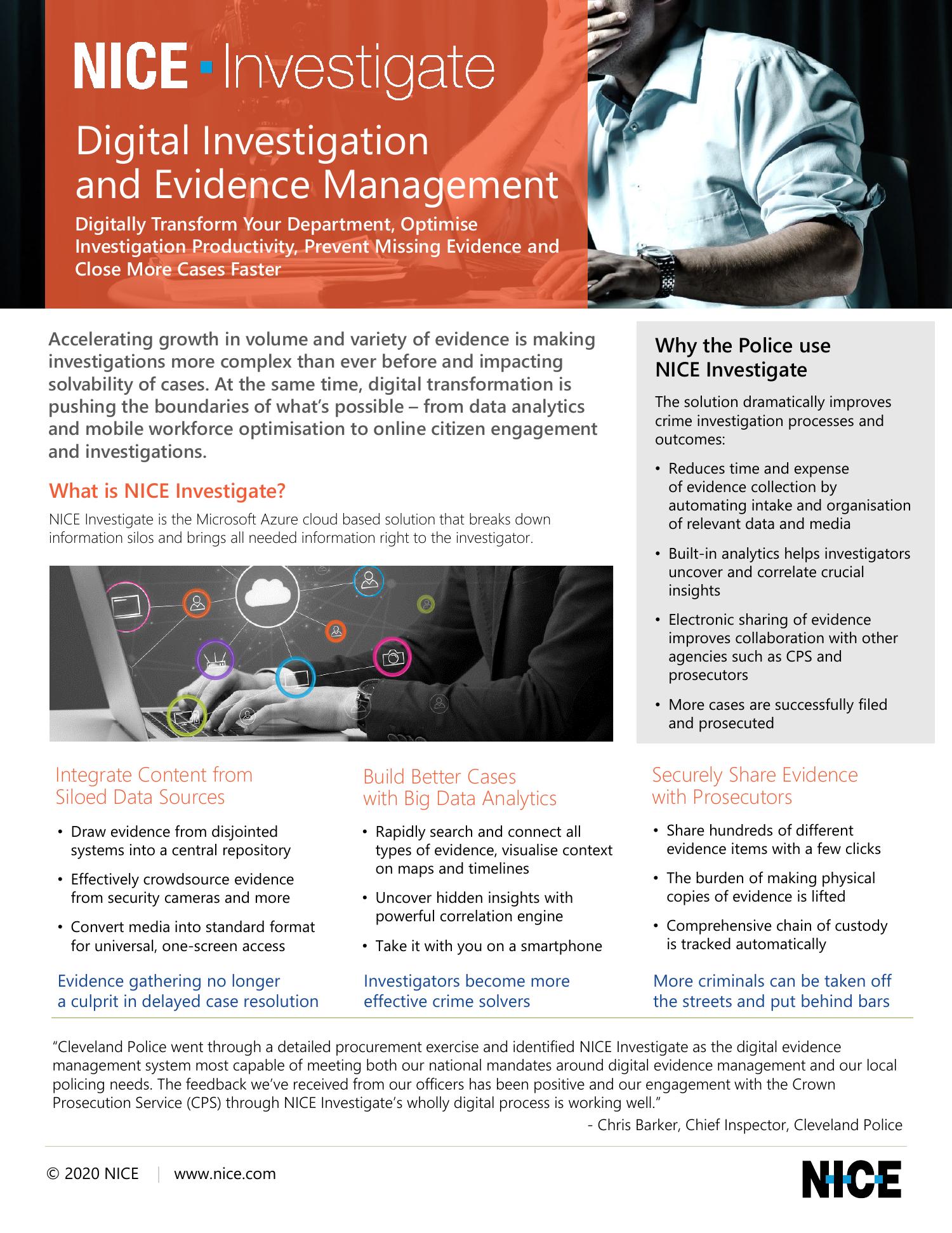 NICE Investigate Overview UK FACT SHEET.pdf | DocDroid