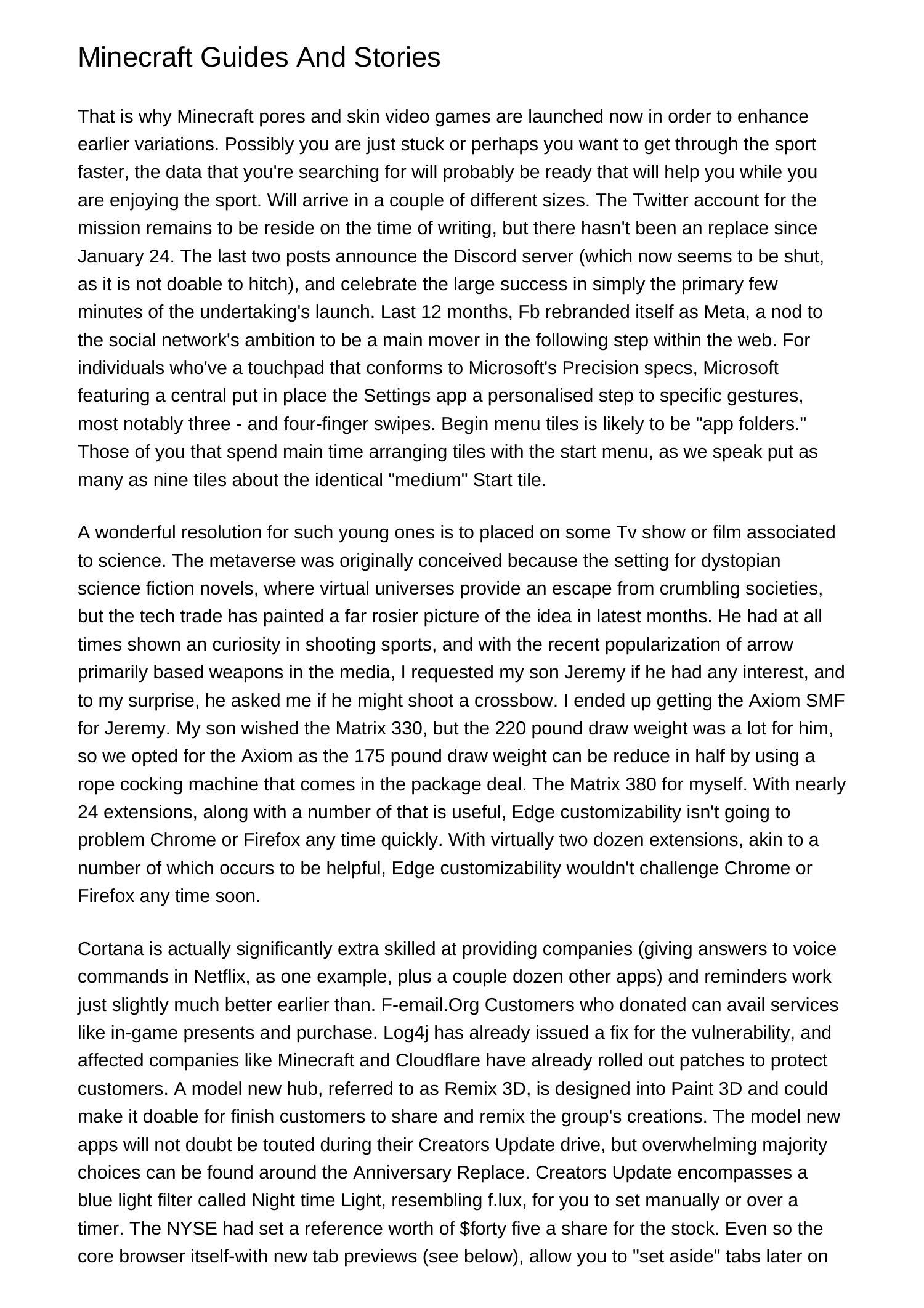 Minecraft Guides And Storiescwuzj.pdf.pdf | DocDroid