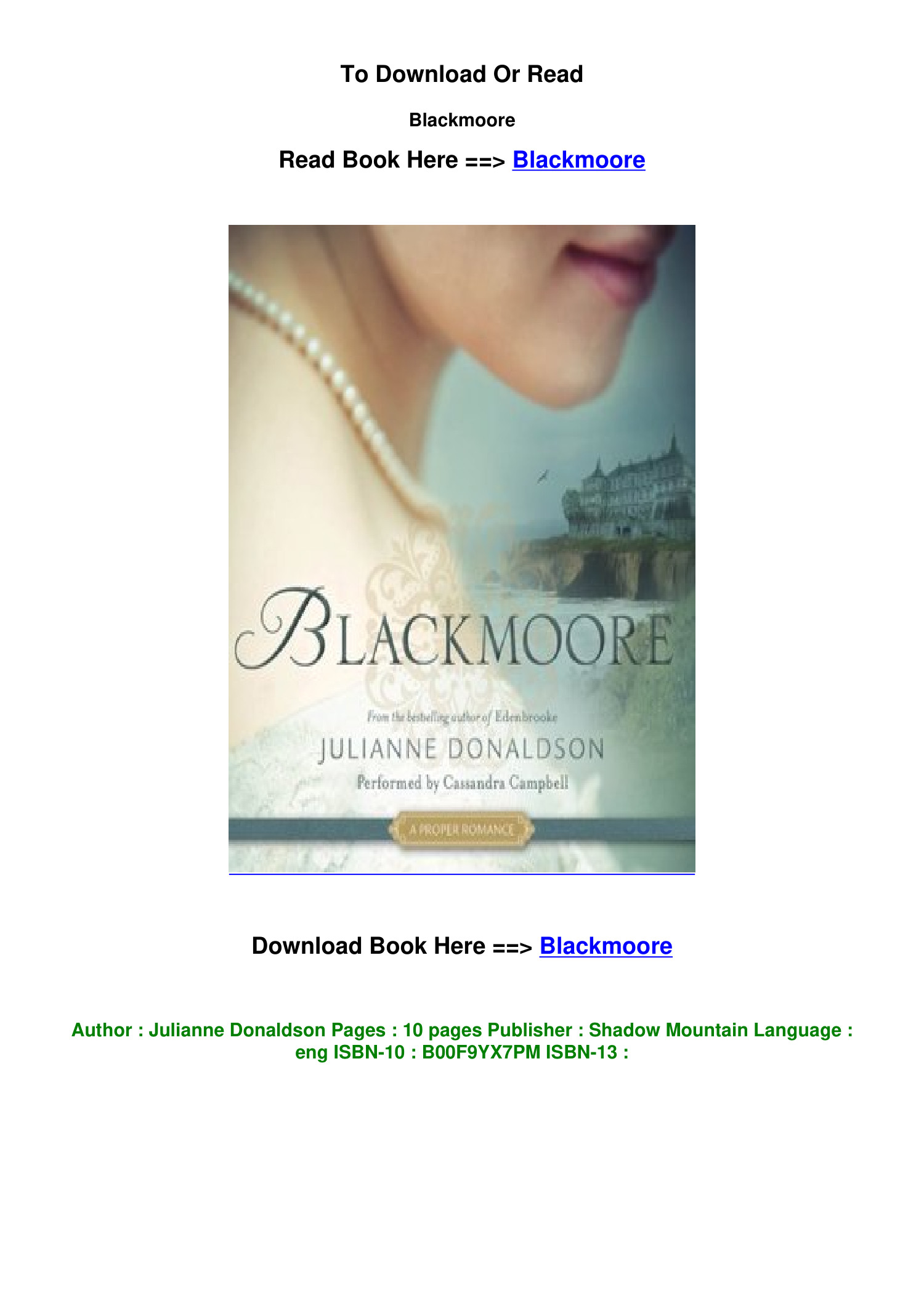 ePub Download Blackmoore by Julianne Donaldson.pdf | DocDroid