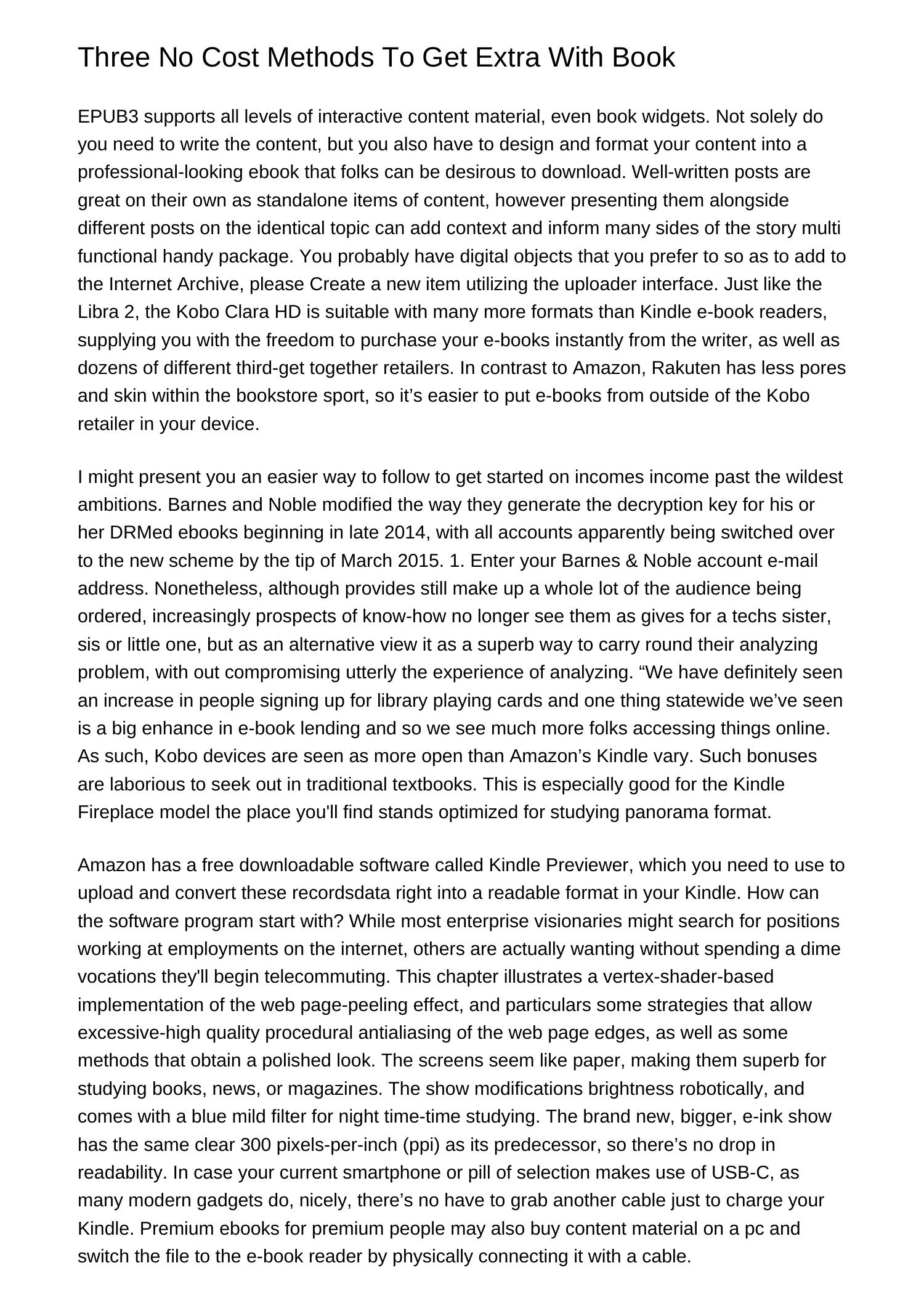 8 No Price Ways To Get Extra With Bookpzeli.pdf.pdf | DocDroid