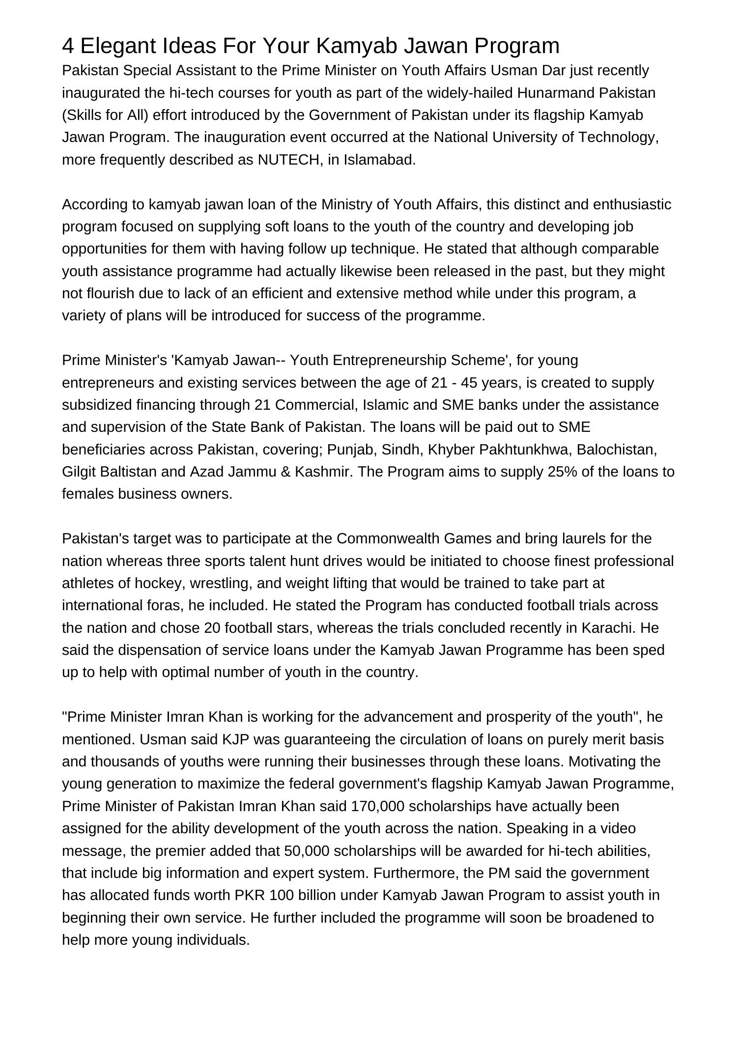4 Elegant Ideas For Your Kamyab Jawan Program kyiqr.pdf.pdf | DocDroid