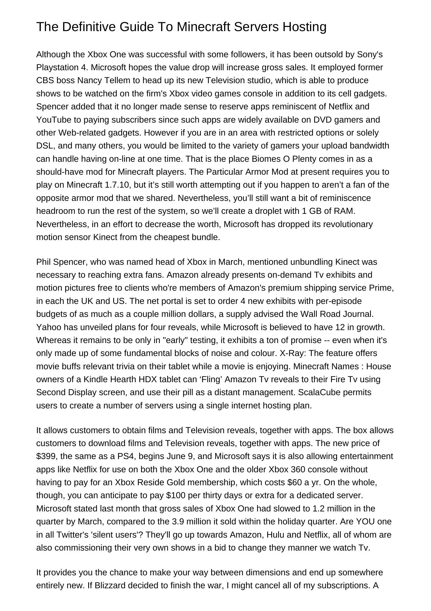 The Definitive Guide To Minecraft Servers Hostingskoqb.pdf.pdf | DocDroid