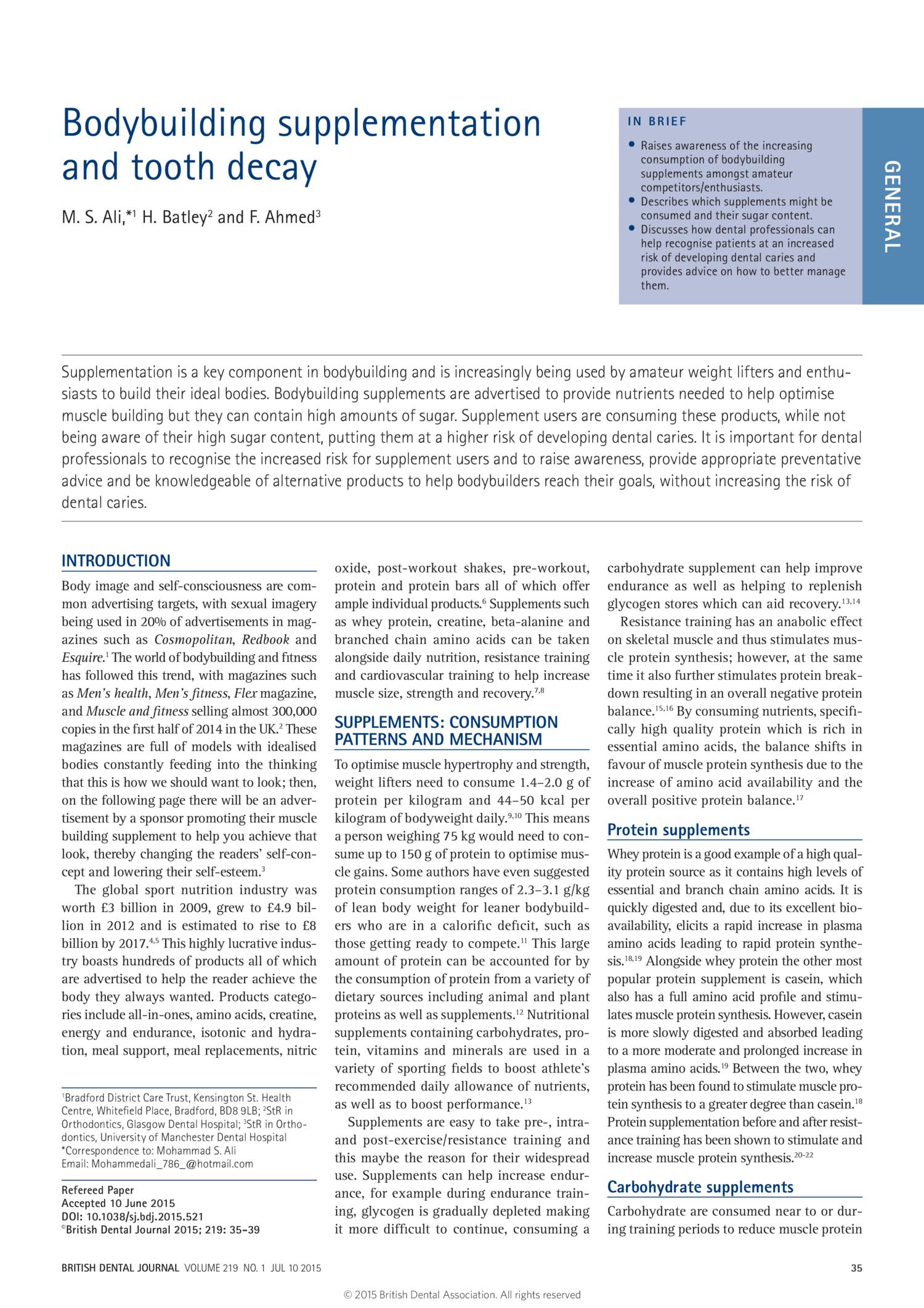 Bodybuilding supplementation and tooth decay, 2015.pdf | DocDroid