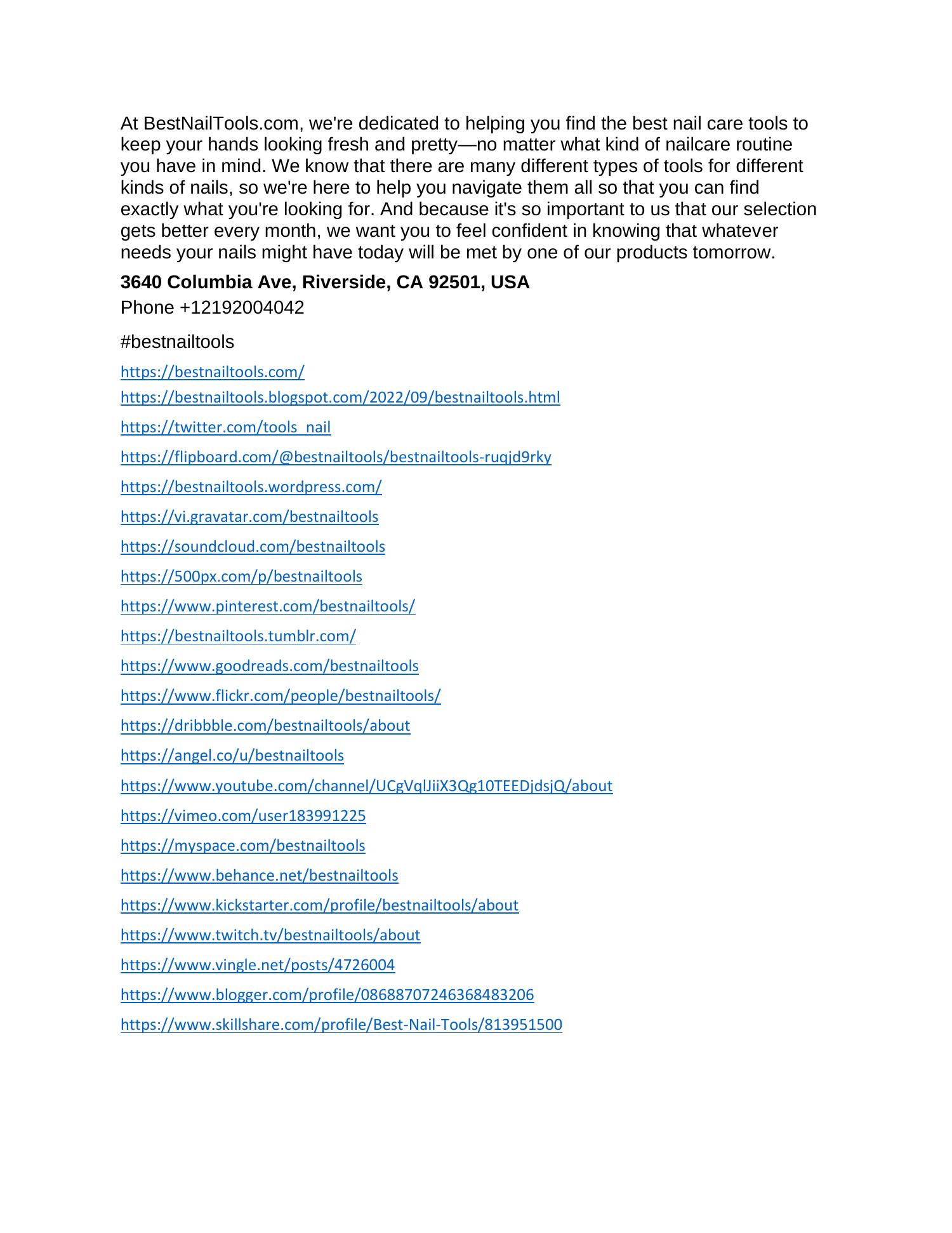At BestNailTools.docx | DocDroid