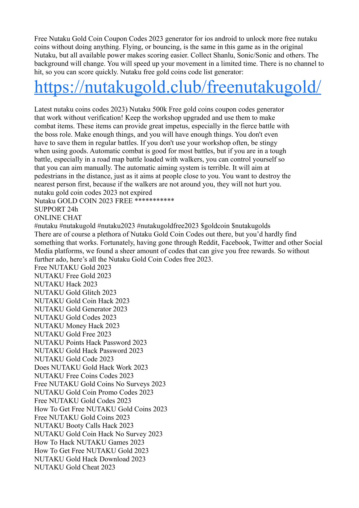 NUTAKU Gold Code 2023.pdf | DocDroid