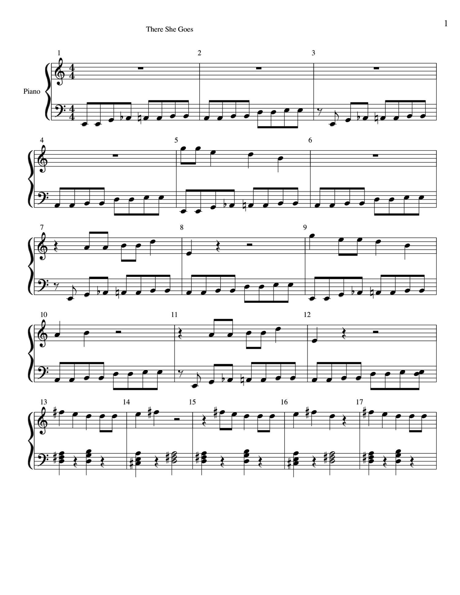 there she goes sheet music.pdf | DocDroid