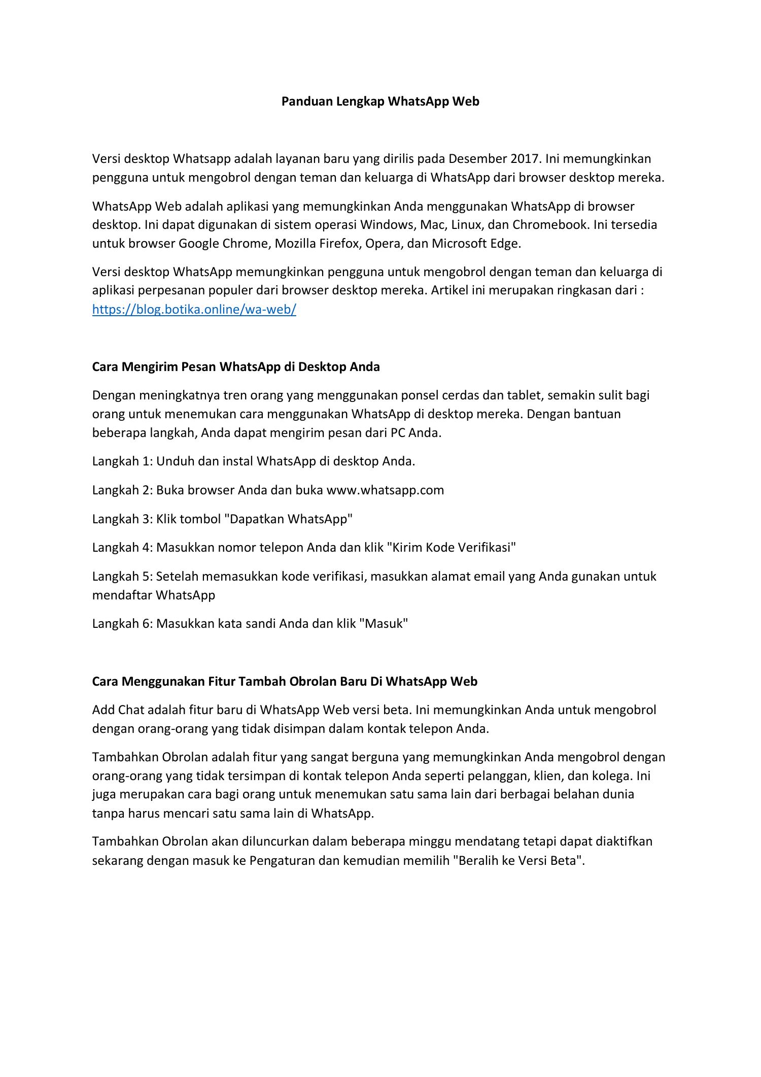Panduan Lengkap WhatsApp Web.pdf | DocDroid