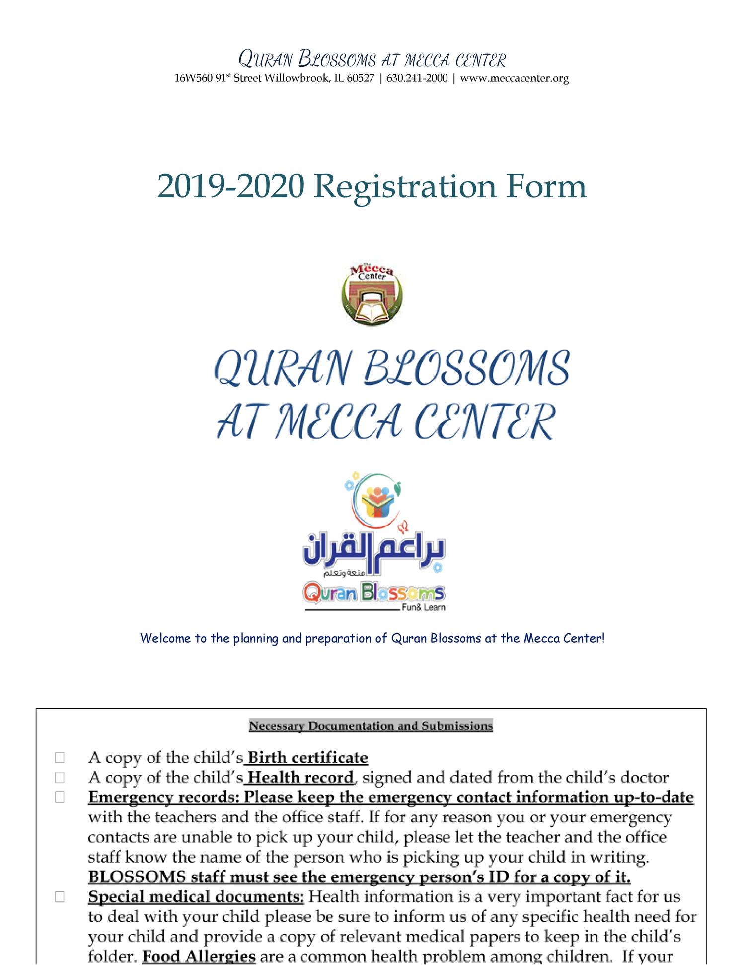 Mecca Quran Blossoms: 2019-2020 Registration Form.pdf | DocDroid