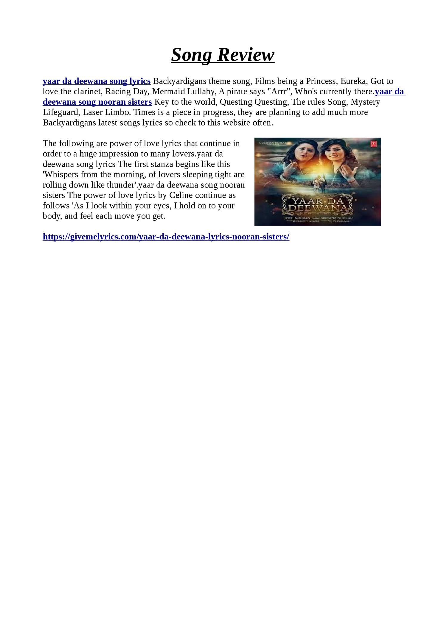 Song Review 1.pdf | DocDroid