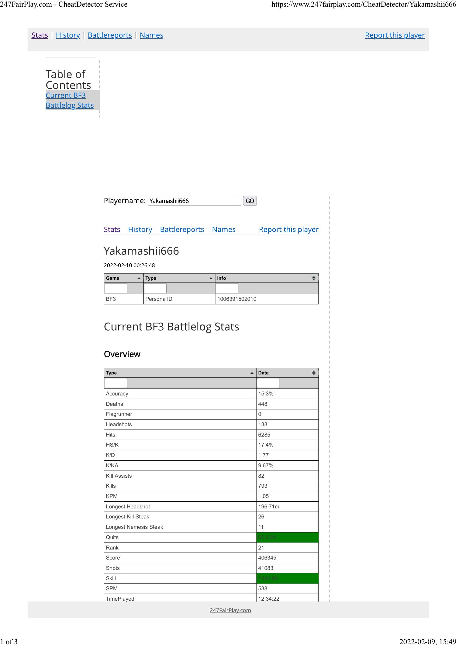 Yakamashii666 - Fairplay stats.pdf | DocDroid