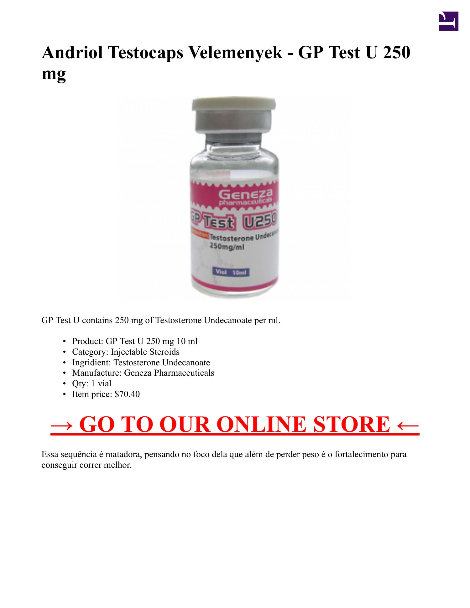 Andriol Testocaps Velemenyek - GP Test U 250 mg 1 vial 10 ml.pdf | DocDroid