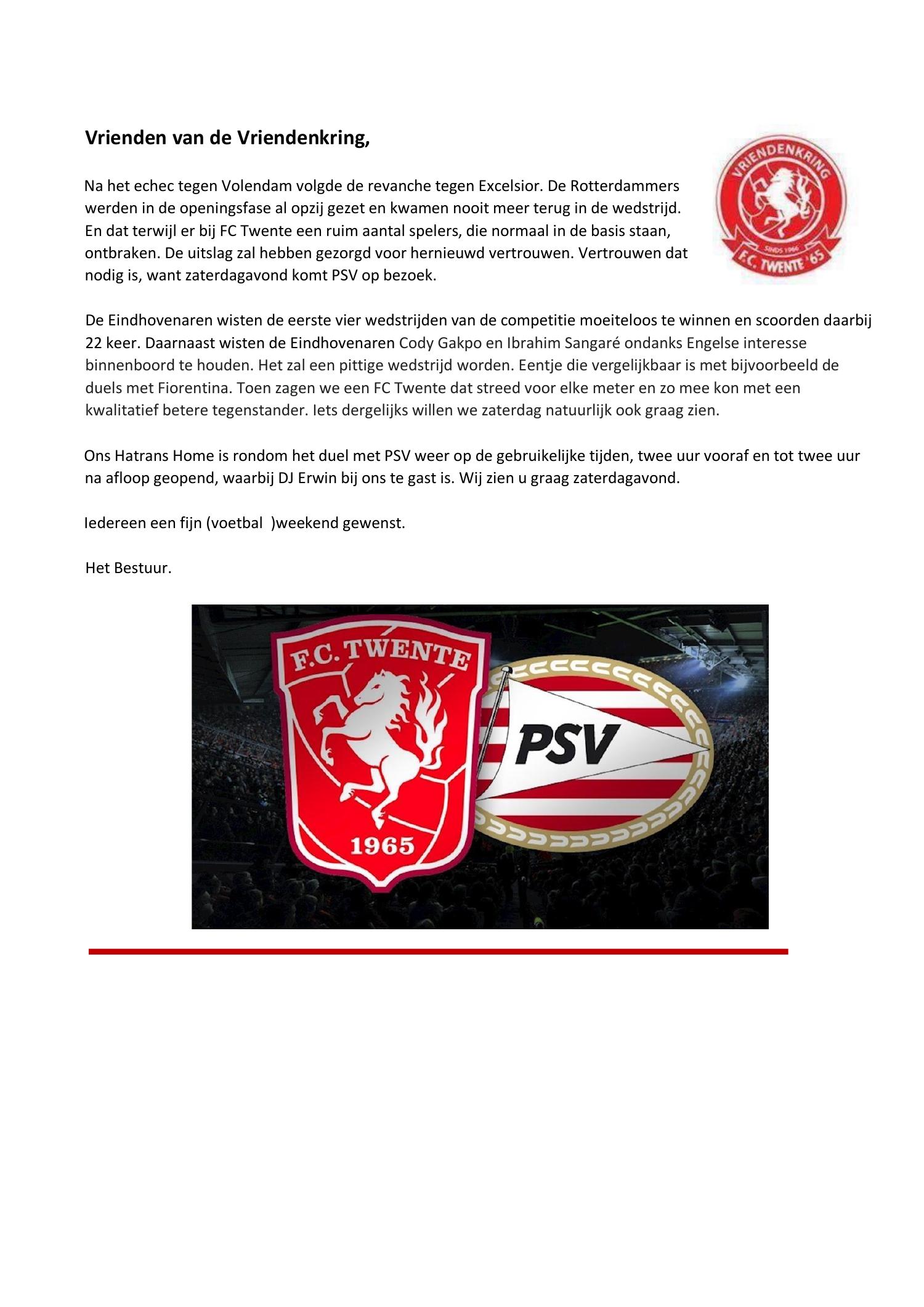 Nieuwsbrief FC Twente - PSV.pdf | DocDroid