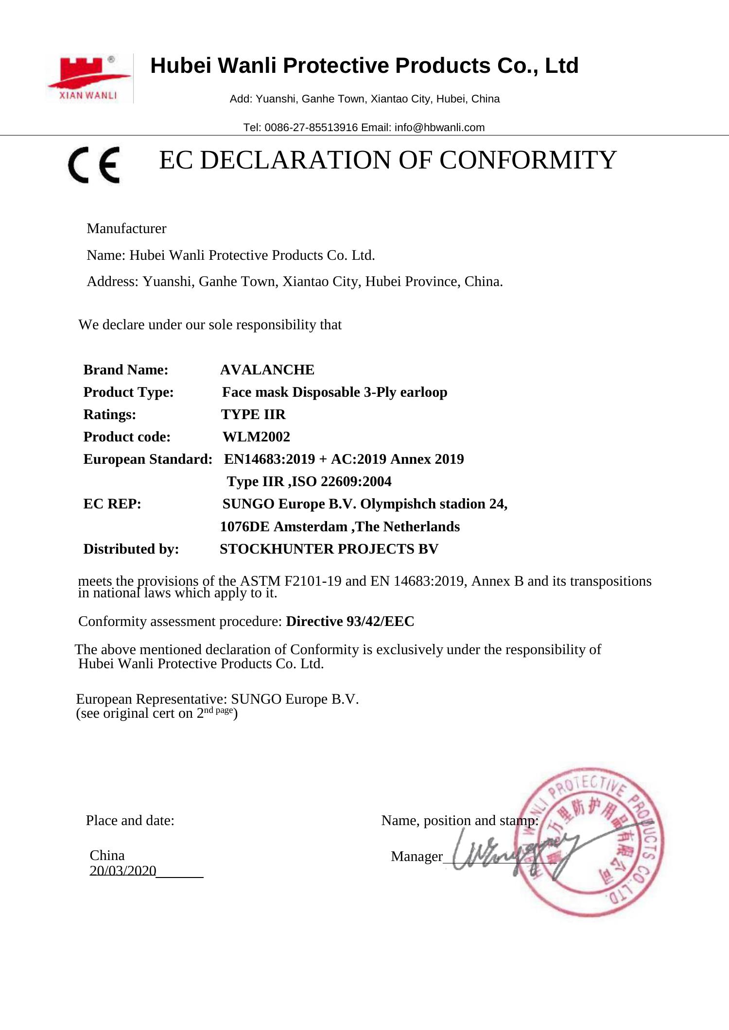 CE-declaration-of-conformity-medical-face-mask-Avalance.pdf | DocDroid