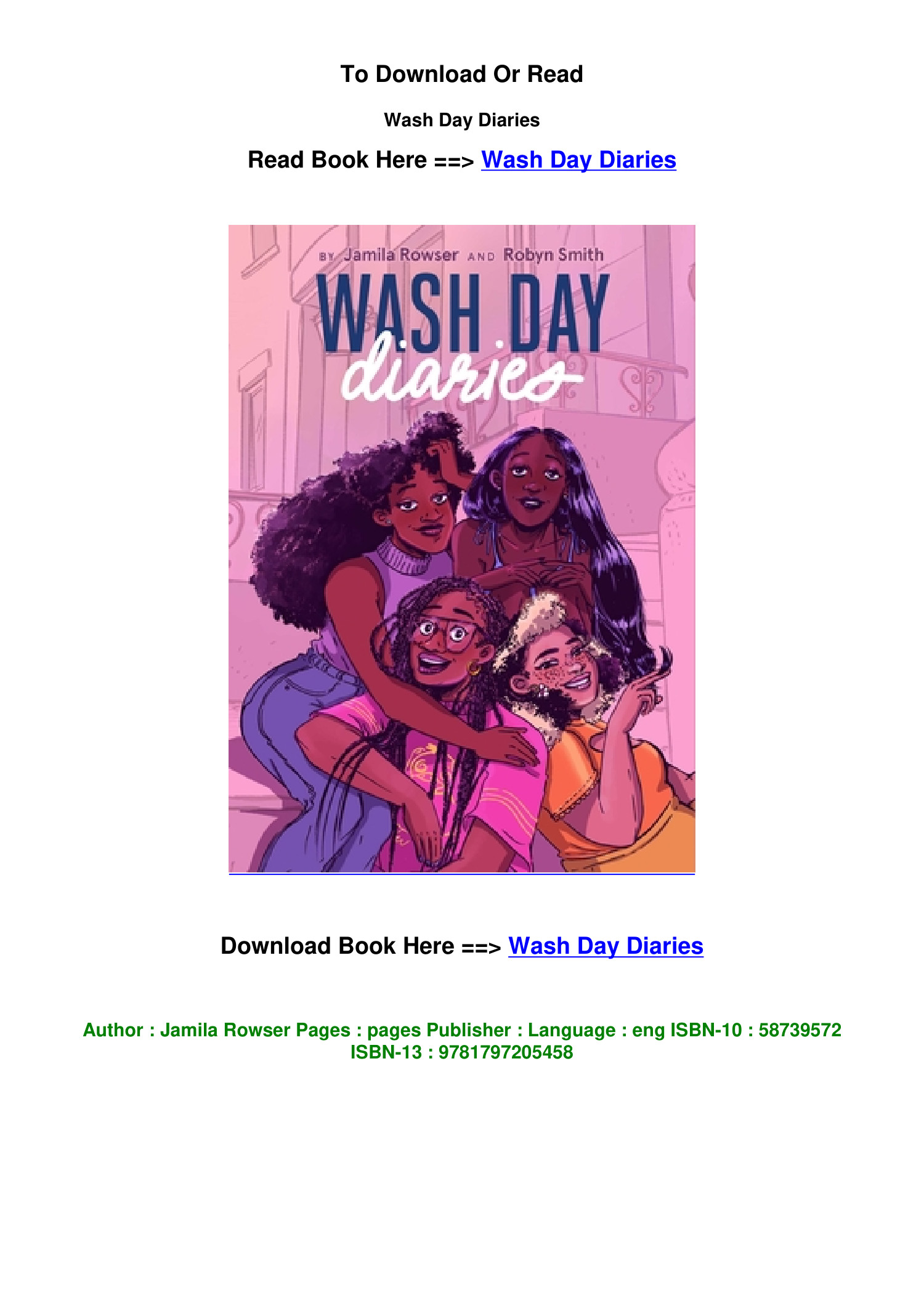 pdf download Wash Day Diaries By Jamila Rowser.pdf | DocDroid