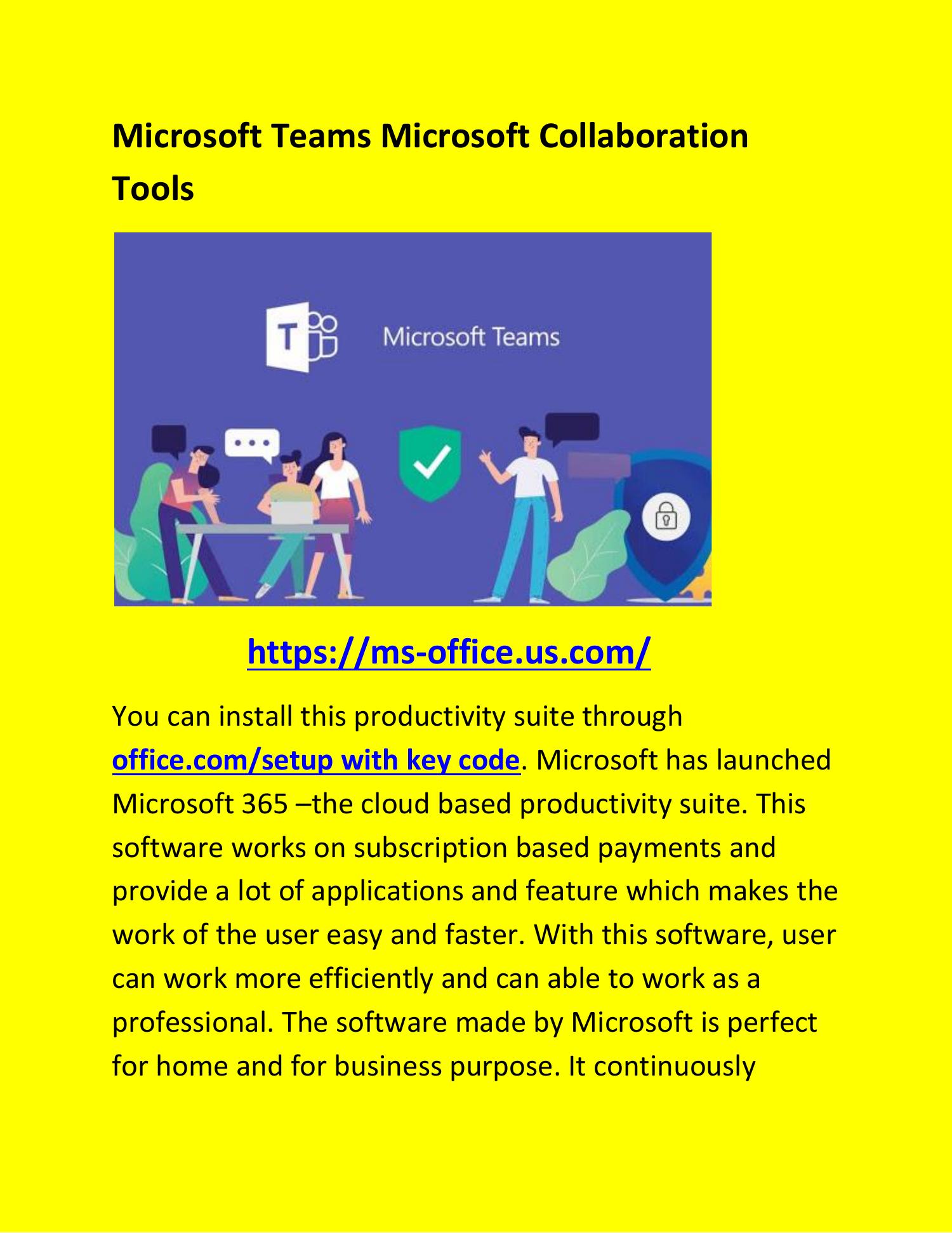 Microsoft Teams Microsoft Collaboration Tools.docx | DocDroid