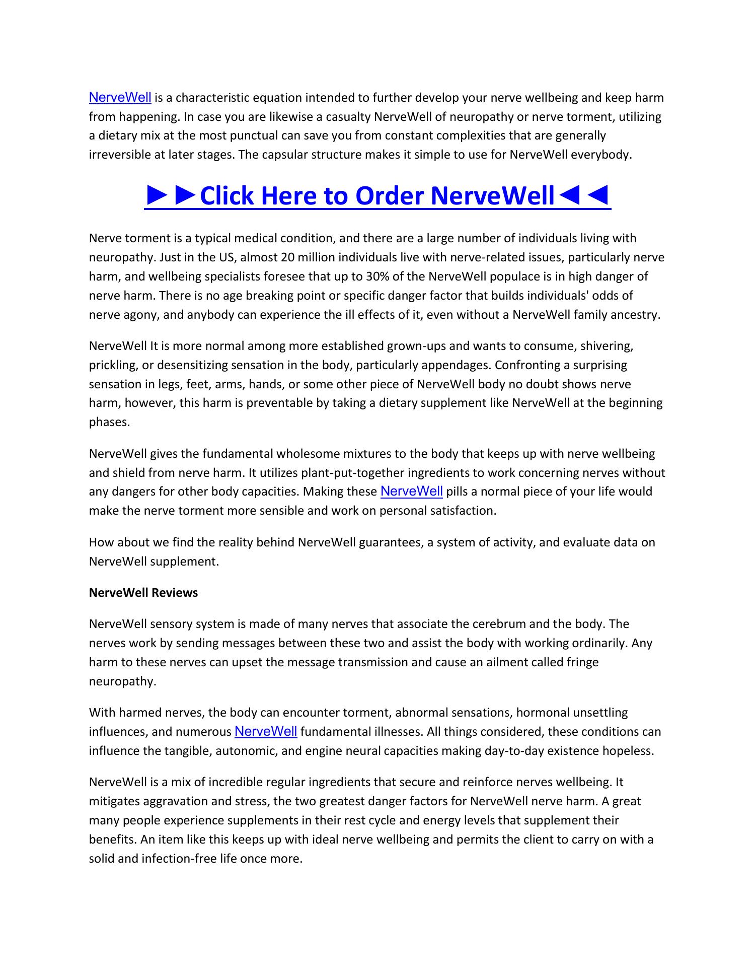 NerveWell.docx | DocDroid