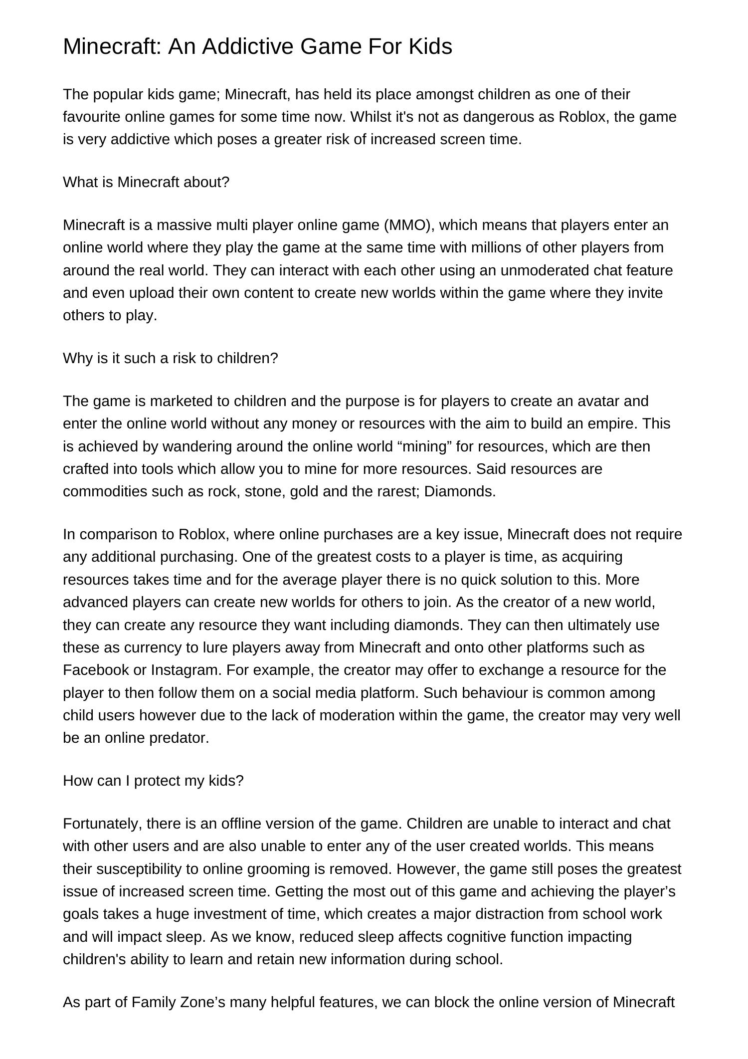 Minecraft An Addictive Game For Kidstkwdv.pdf.pdf | DocDroid