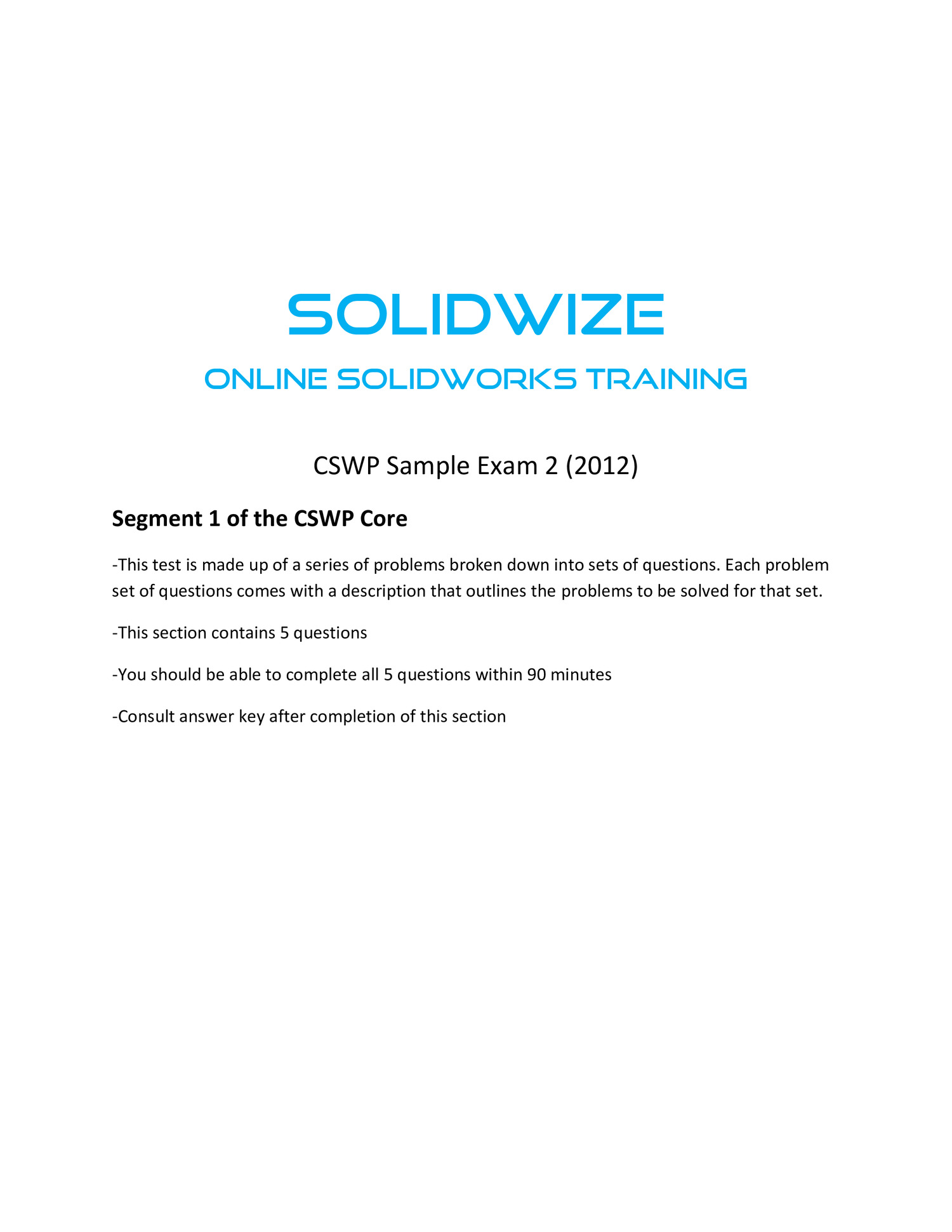 SolidWize CSWP Sample Exam 2 Segment 1.pdf | DocDroid
