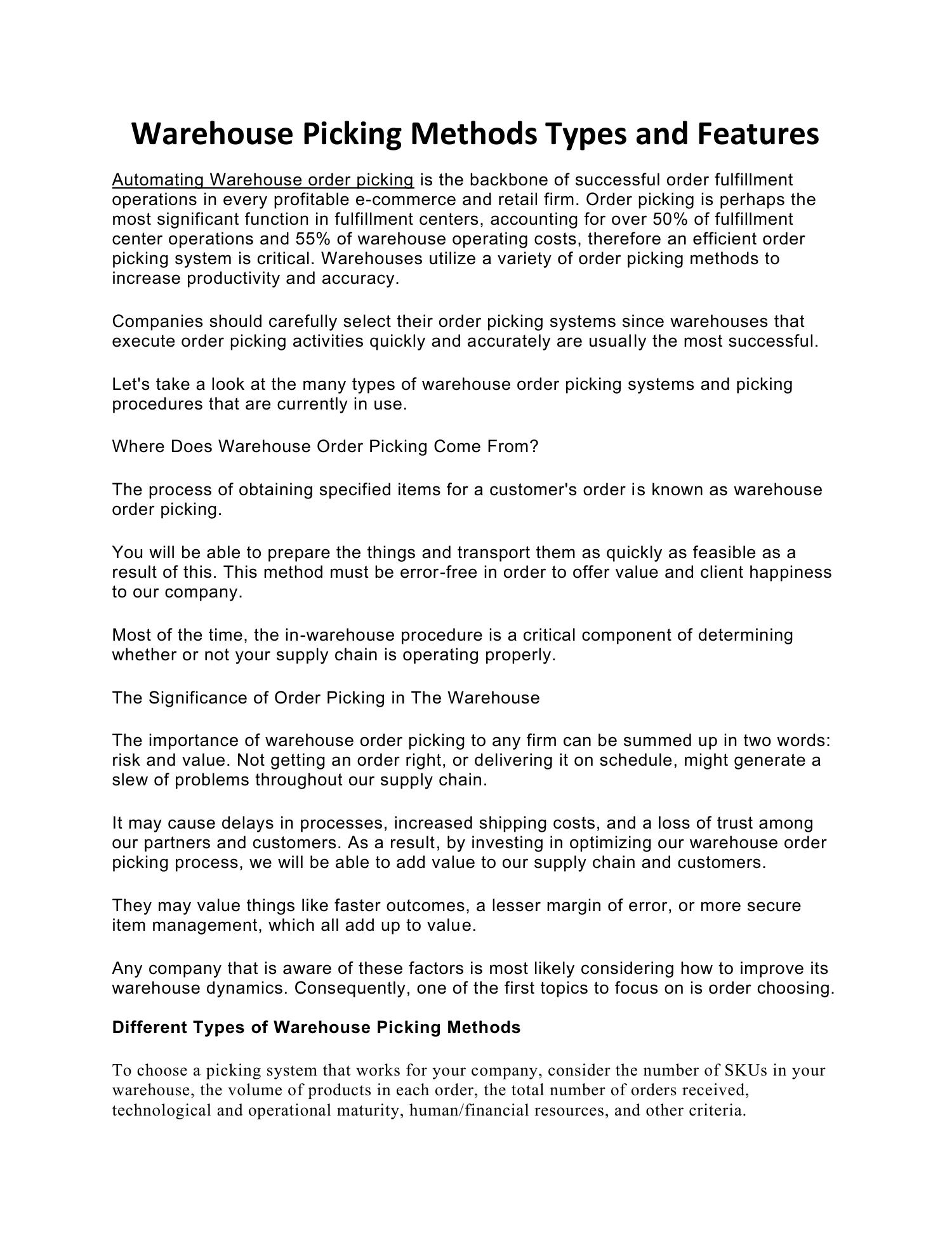 Warehouse Picking Methods Types and Features-converted.pdf | DocDroid