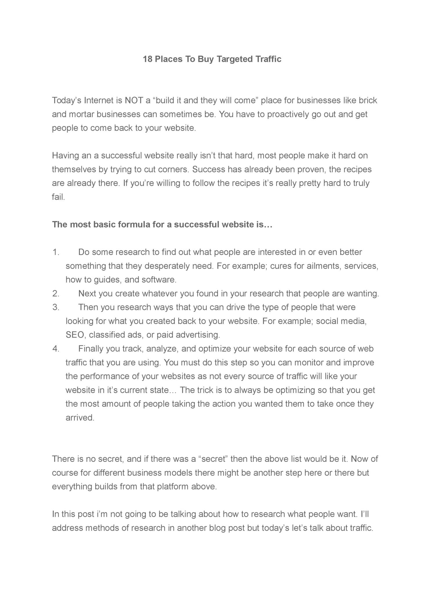 18 Places To Buy Targeted Traffic.pdf | DocDroid