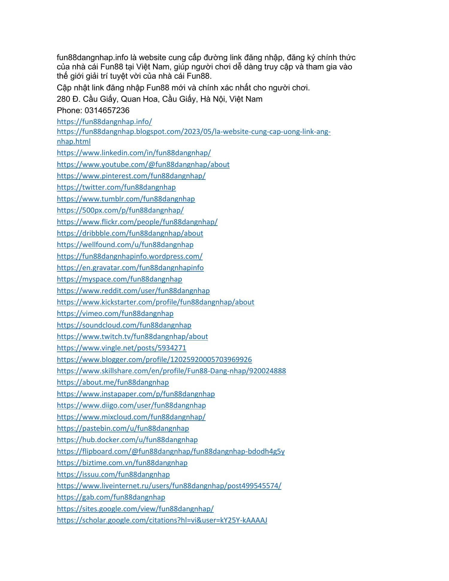 Fun88dangnhap.info.docx | DocDroid