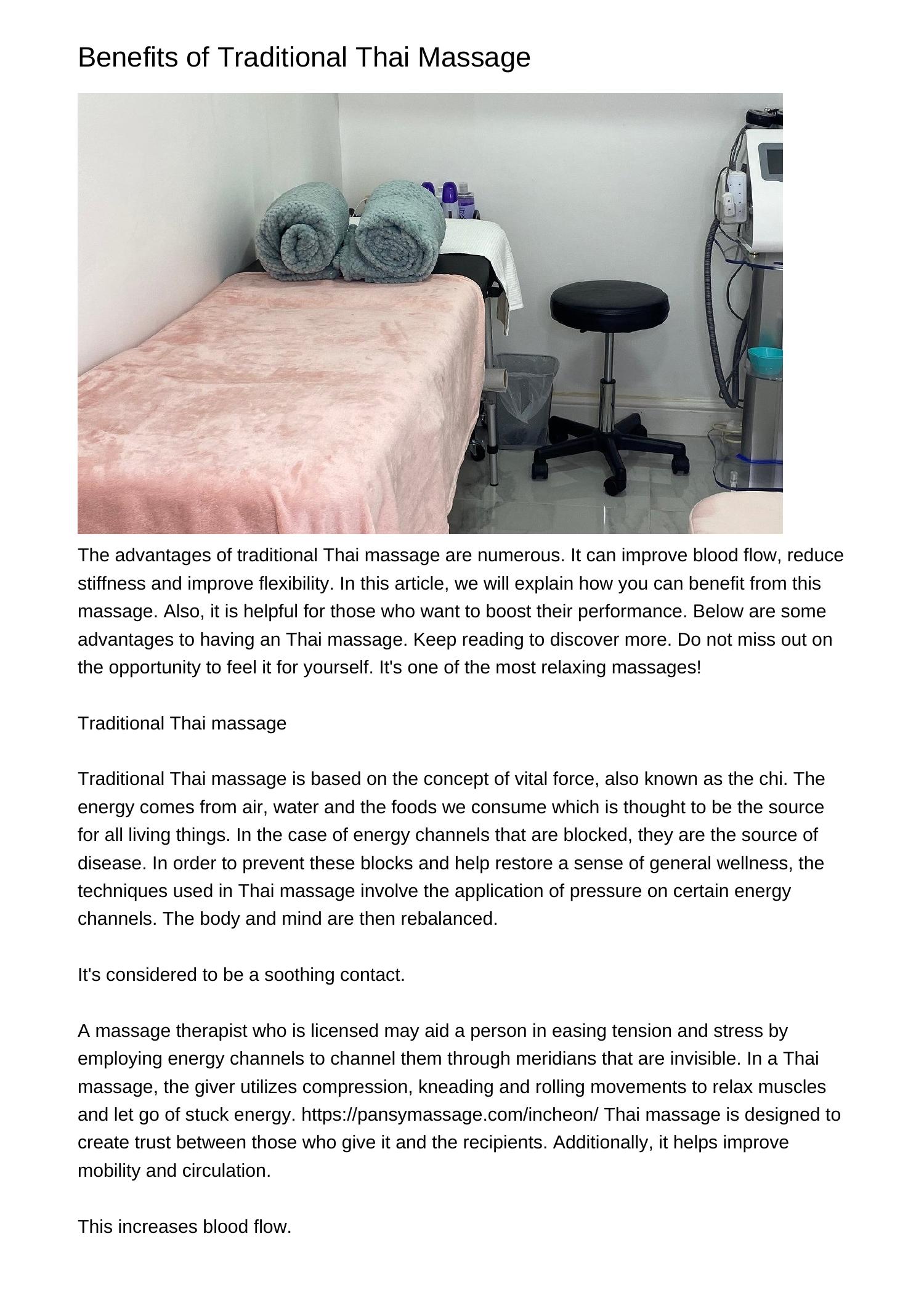 Benefits of Traditional Thai Massageqytyb.pdf.pdf | DocDroid