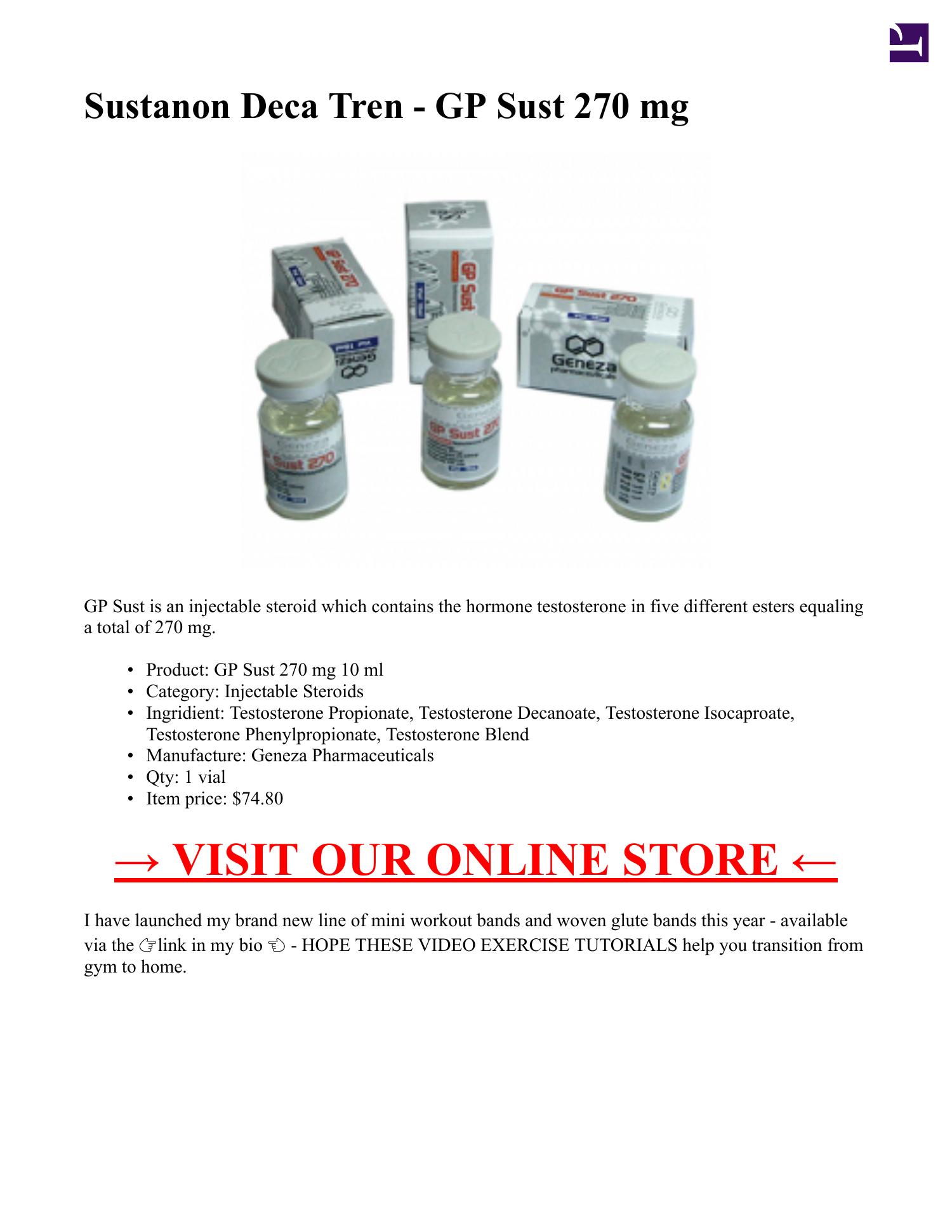 Sustanon Deca Tren - GP Sust 270 mg 1 vial 10 ml.pdf | DocDroid