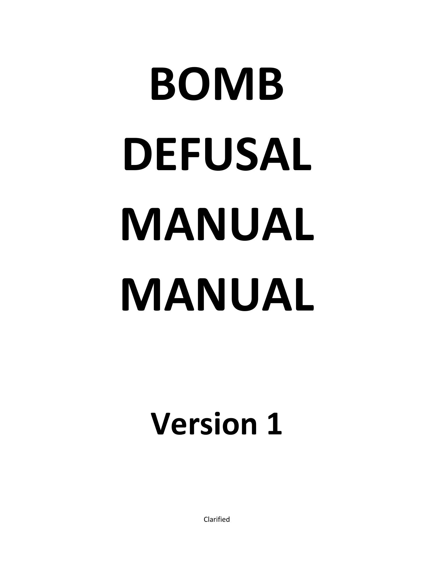 Bomb Defusal Manual Manual.pdf | DocDroid