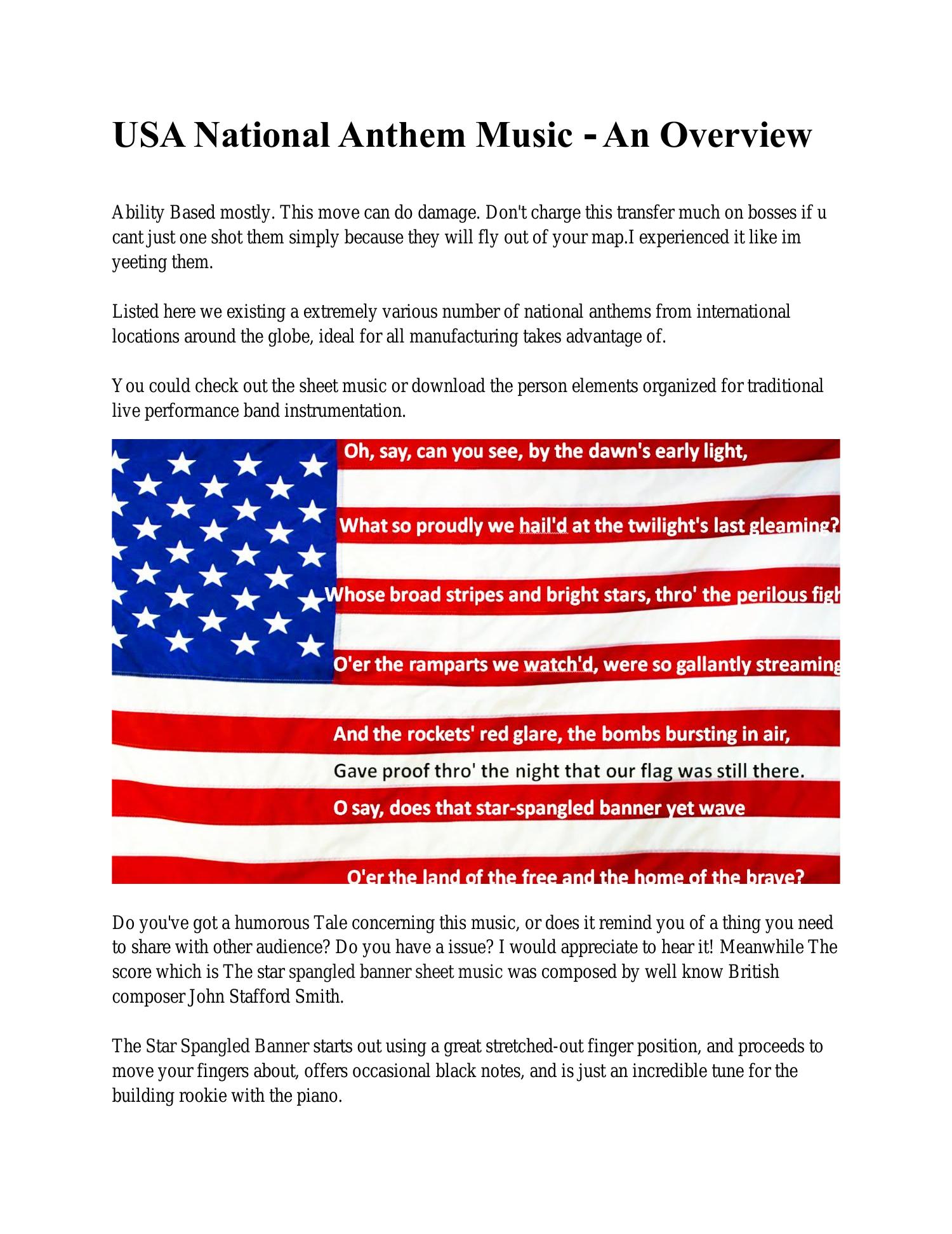 USA National Anthem Music - An Overview.pdf | DocDroid