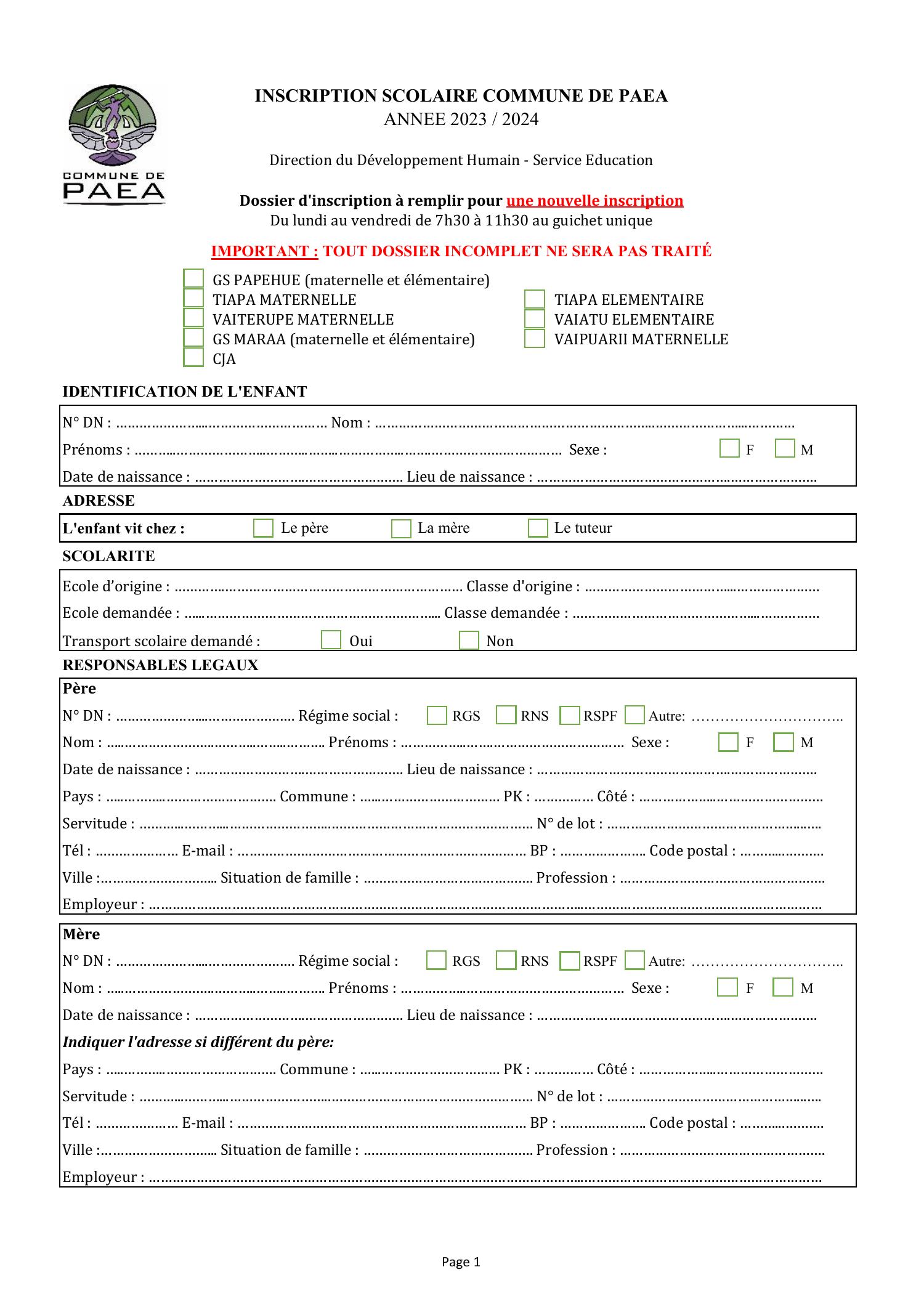 Formulaire nouvelle inscription.pdf | DocDroid