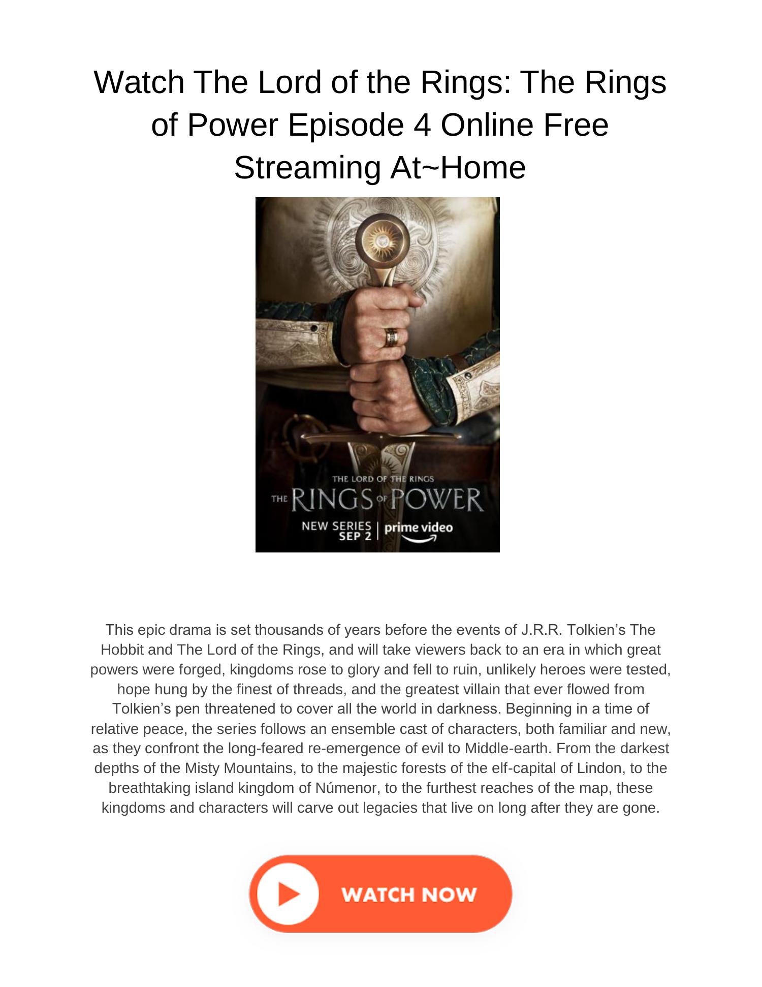 Watch The Lord of the Rings_ The Rings of Power Episode 4 Online Free Streaming at Home.pdf ...