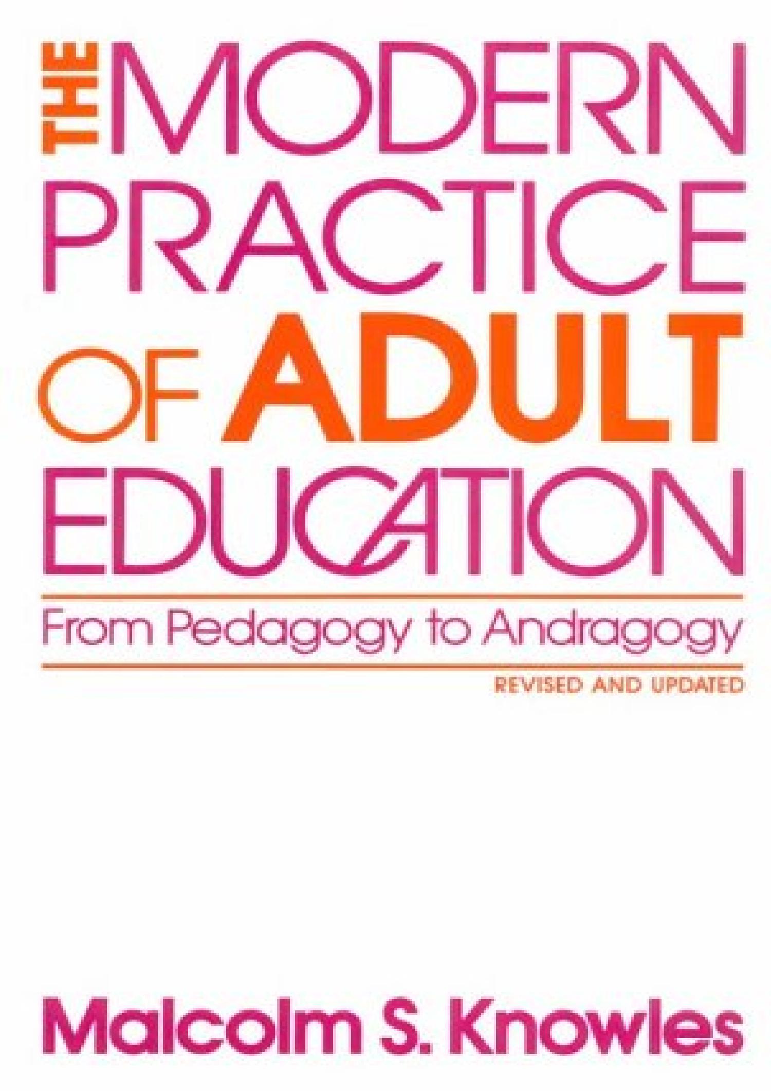 DOWNLOAD The Modern Practice of Adult Education From Pedagogy to Andragogy.pdf | DocDroid
