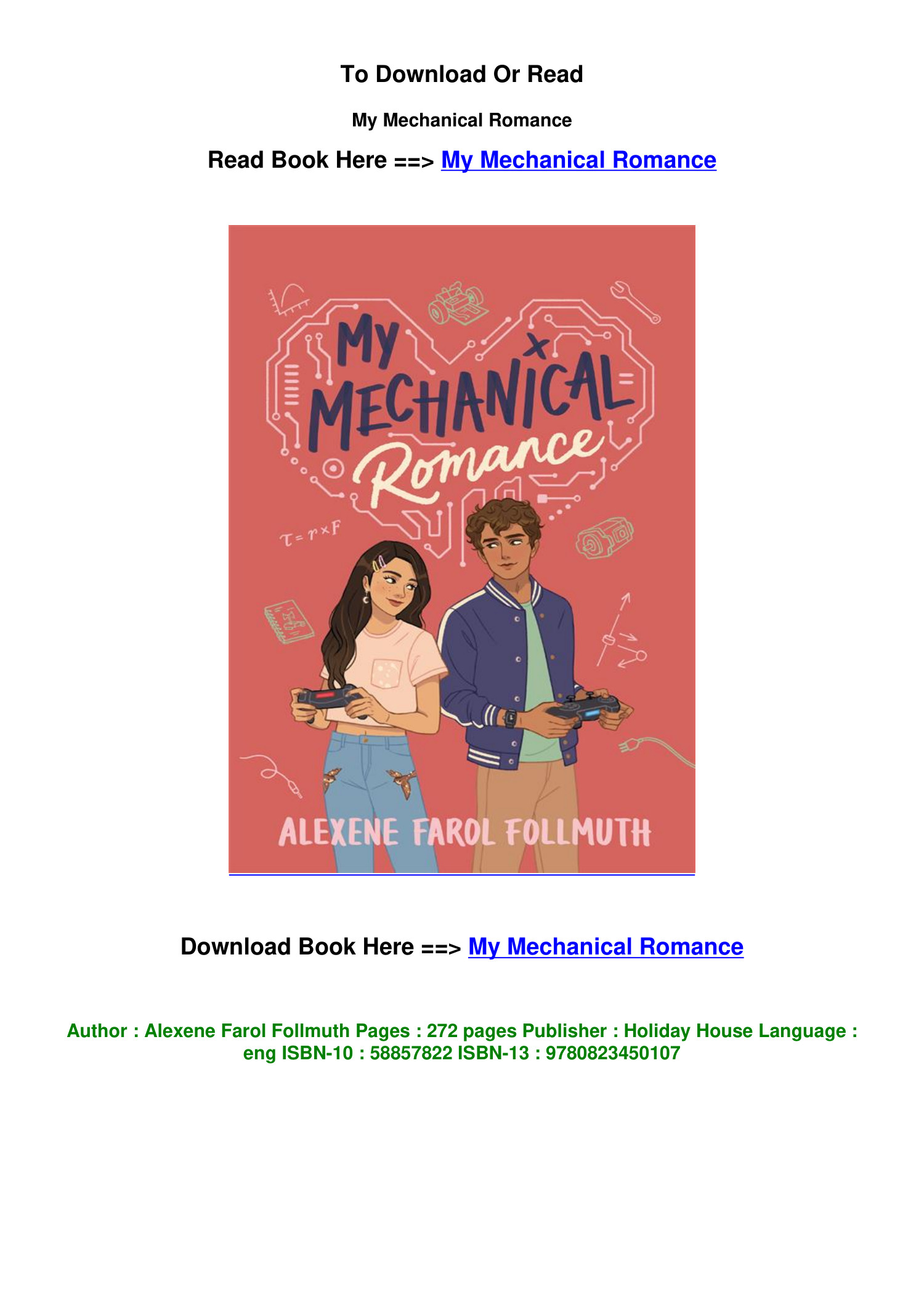 pdf DOWNLOAD My Mechanical Romance BY Alexene Farol Follmuth.pdf | DocDroid