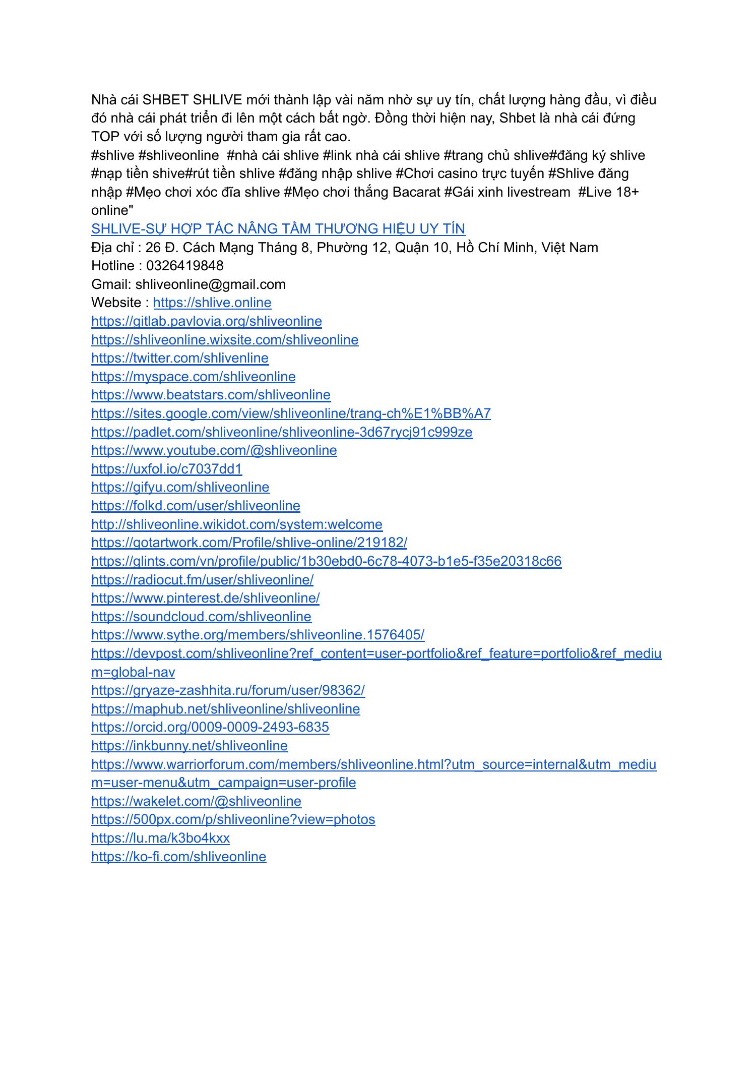 Nhà cái SHBET SHLIVE mới thành lập vài năm nhờ sự uy tín, chất lượng hàng đầu, vì điều đó nhà ...