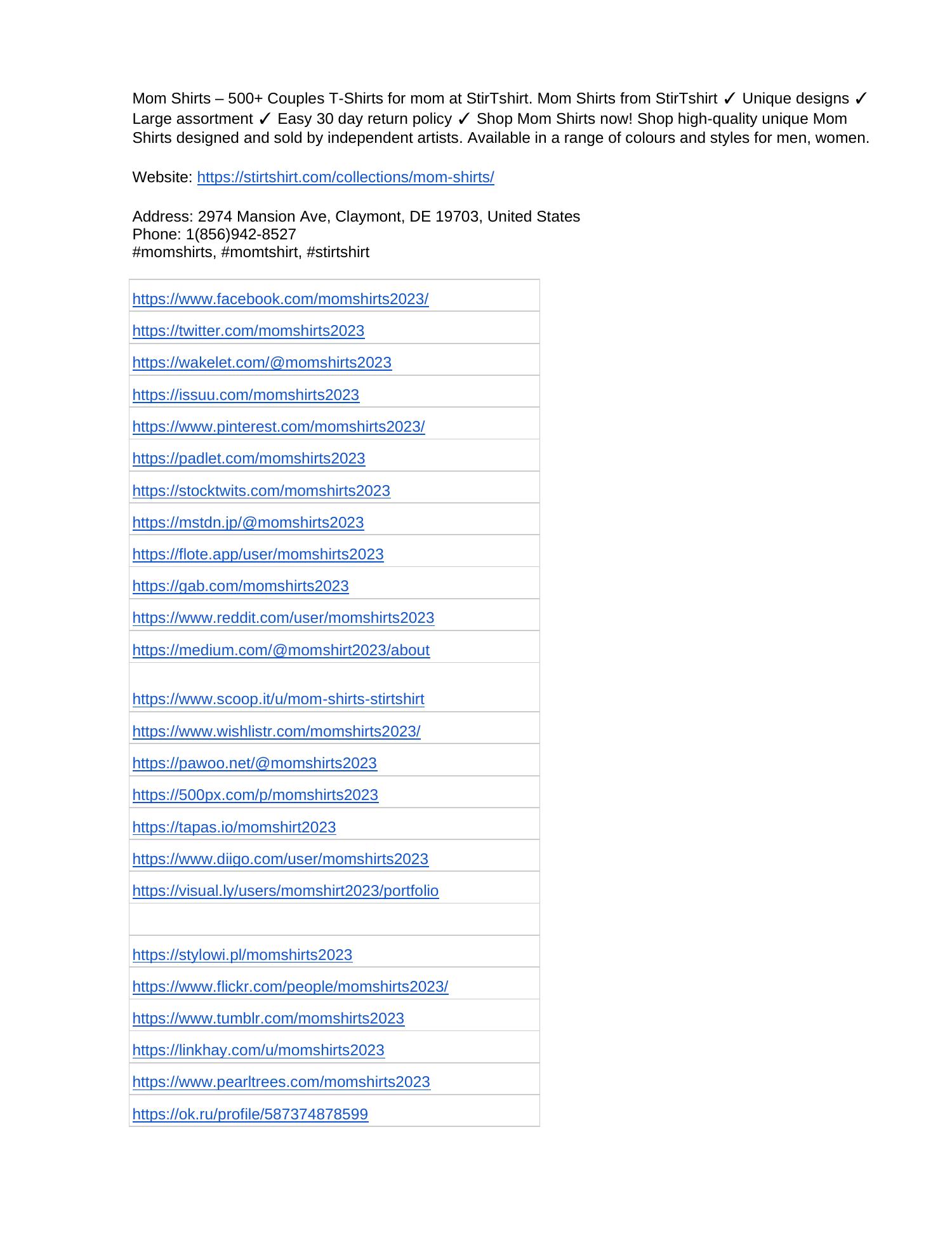 Mom Shirts StirTshirt.docx | DocDroid