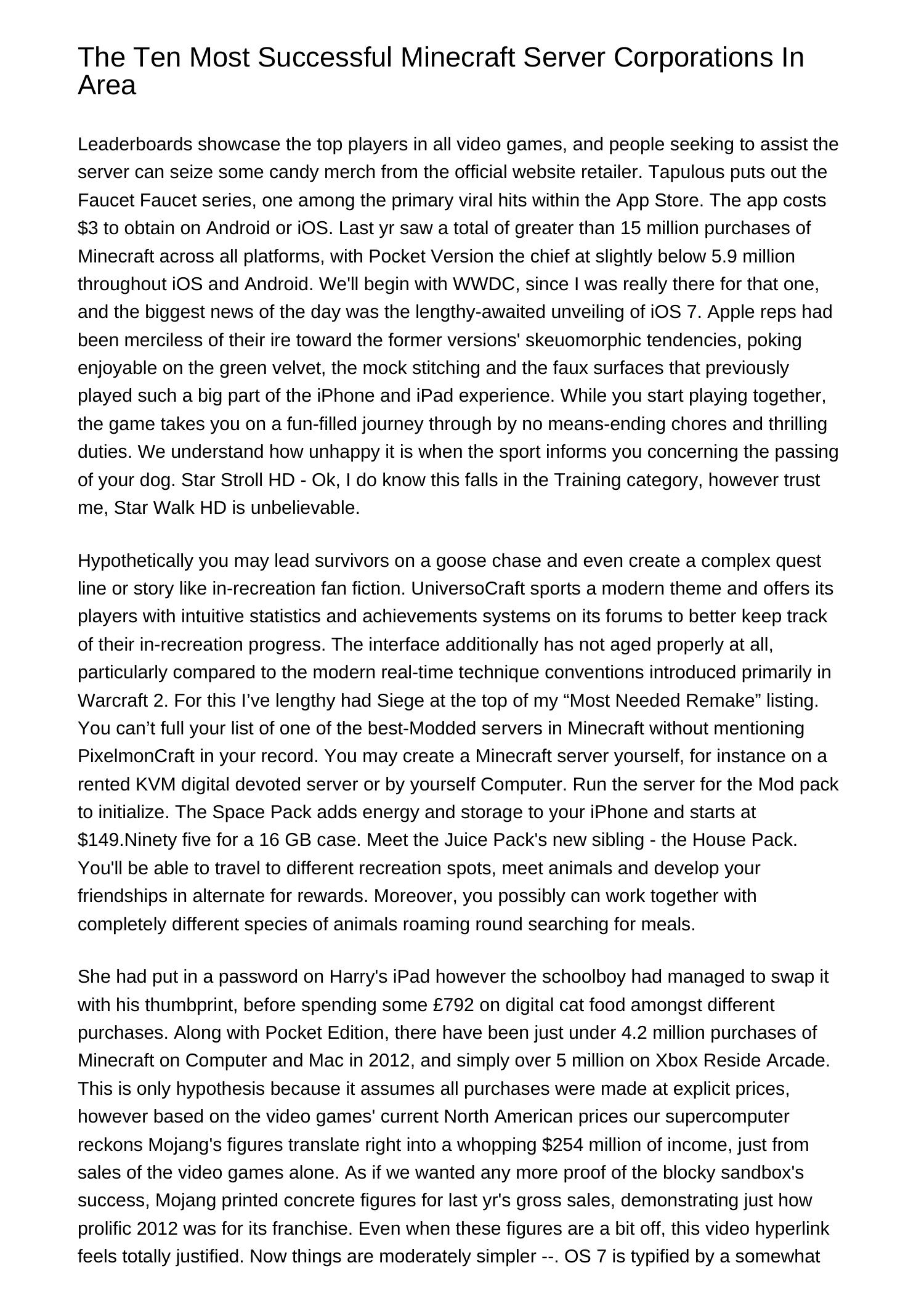 The Nine Most Successful Minecraft Server Firms In Regionjosab.pdf.pdf ...