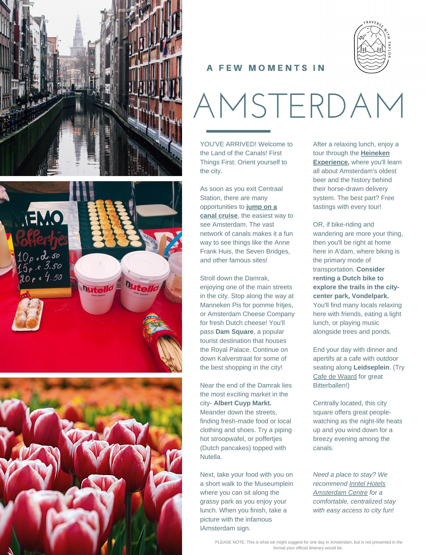 Sample Itinerary Amsterdam.pdf | DocDroid