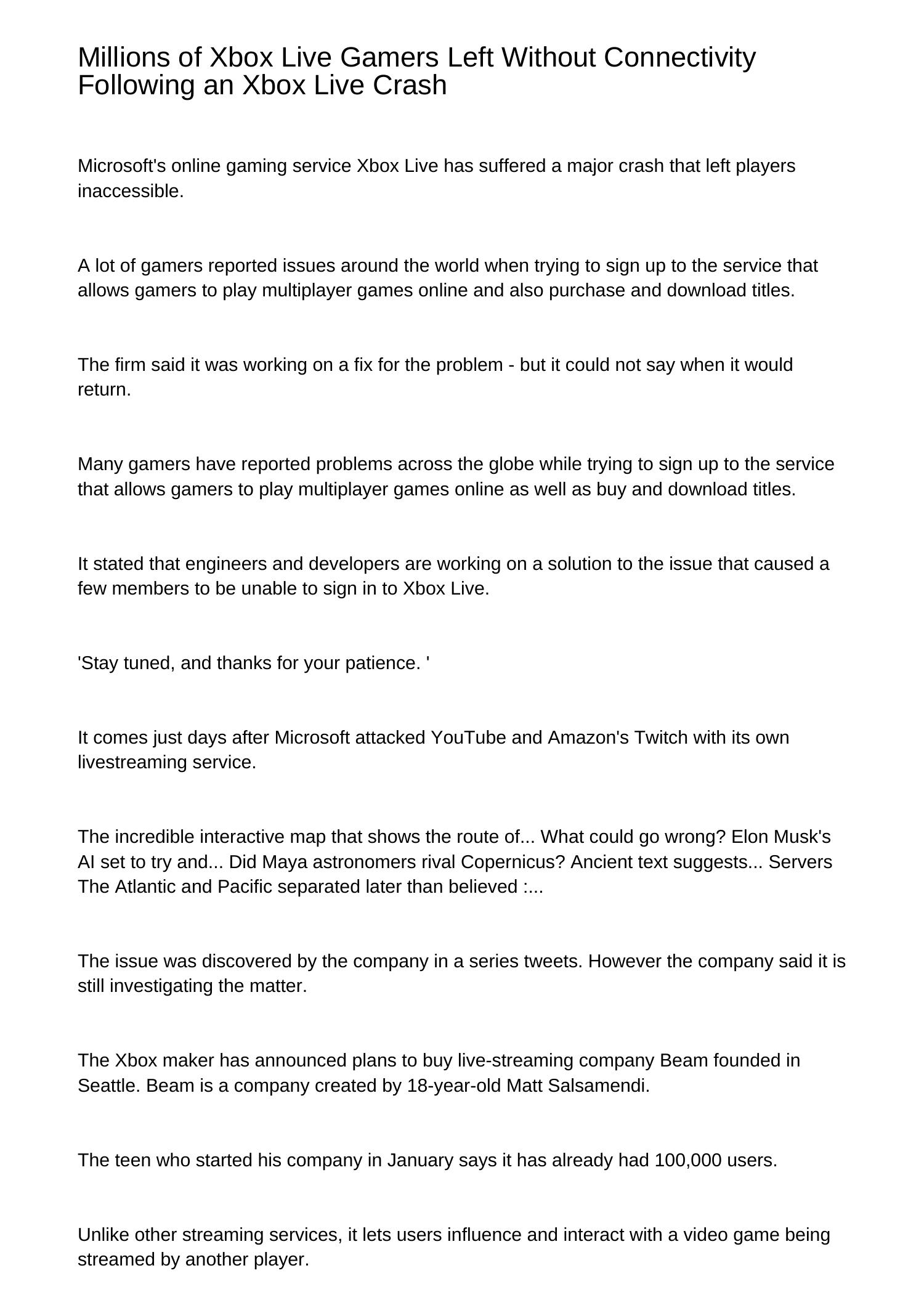 Xbox Live Crash Leaves Millions of Gamers Inaccessiblehgwrs.pdf.pdf ...