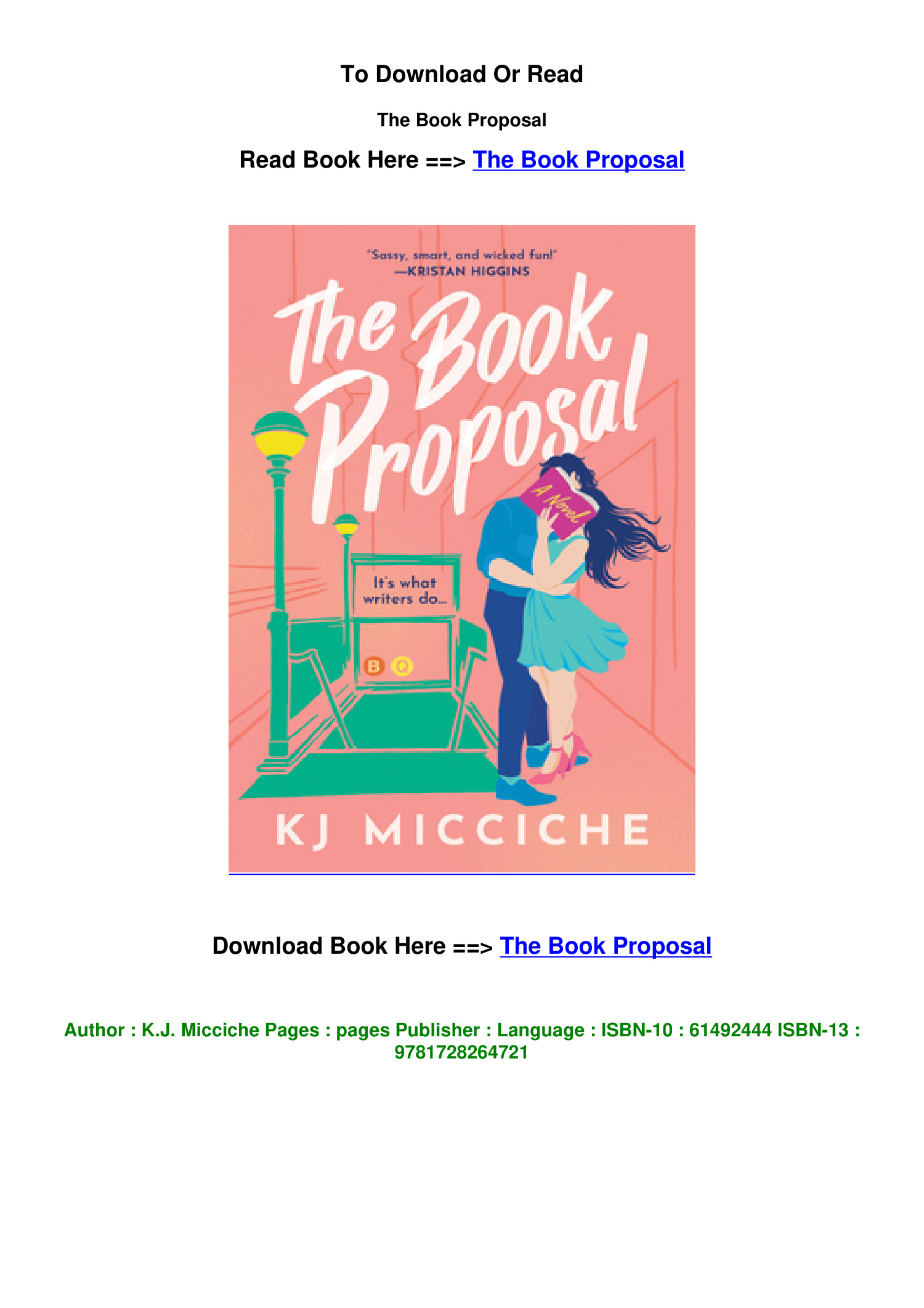 epub DOWNLOAD The Book Proposal BY K J Micciche.pdf | DocDroid