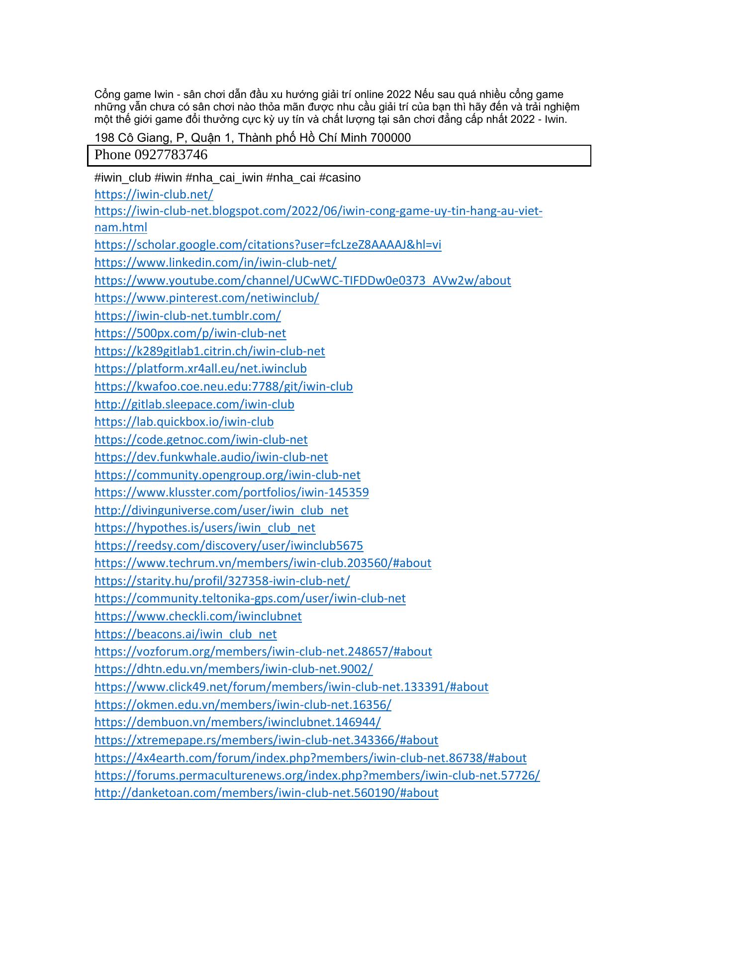 Cổng game Iwin.docx | DocDroid
