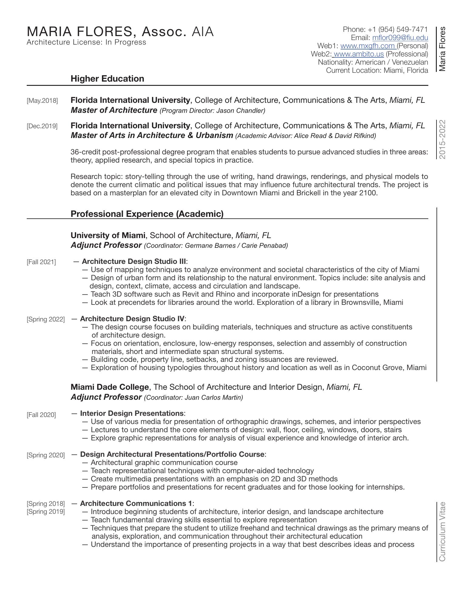 Maria Flores - CV 2022.pdf | DocDroid