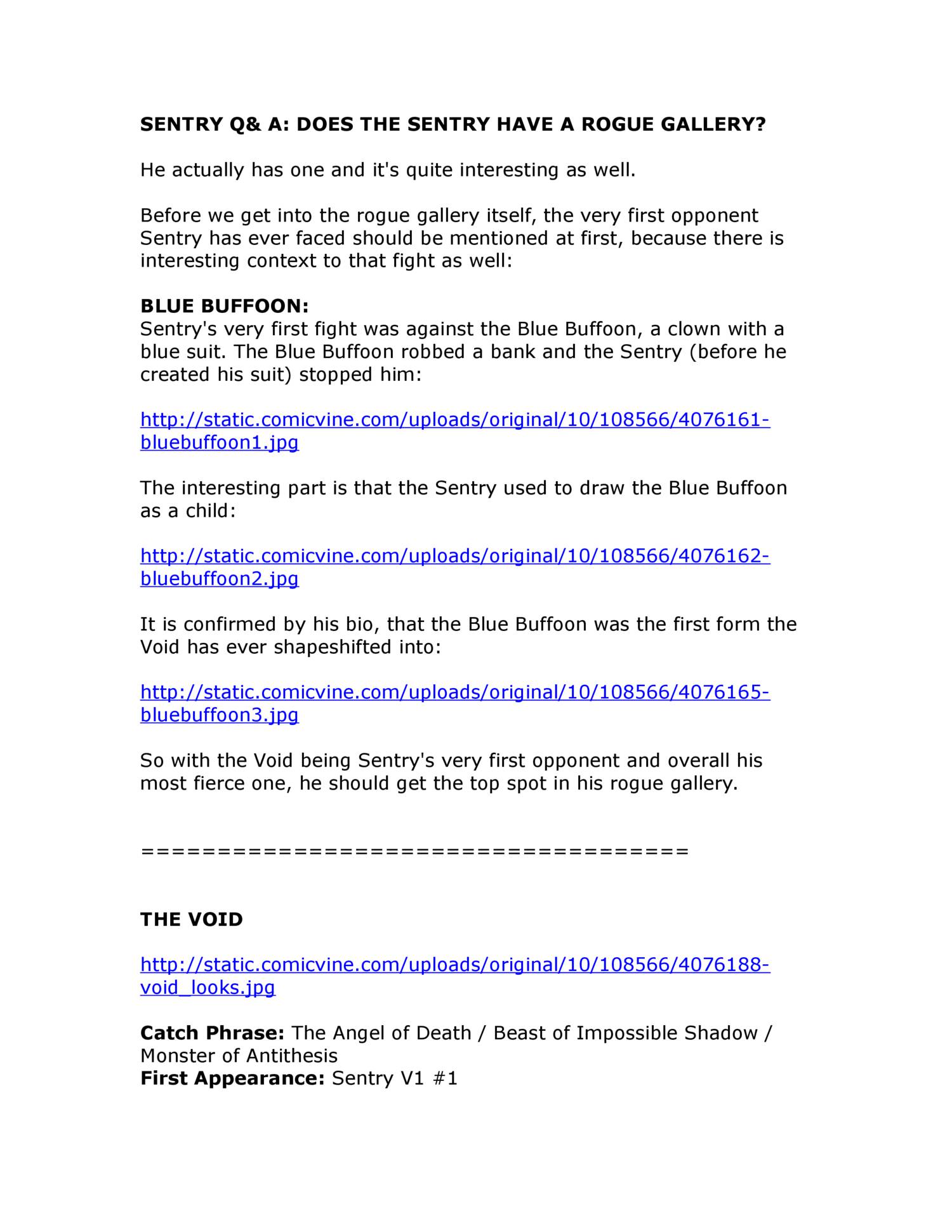 Does the Sentry have a Rogue gallery.rtf | DocDroid