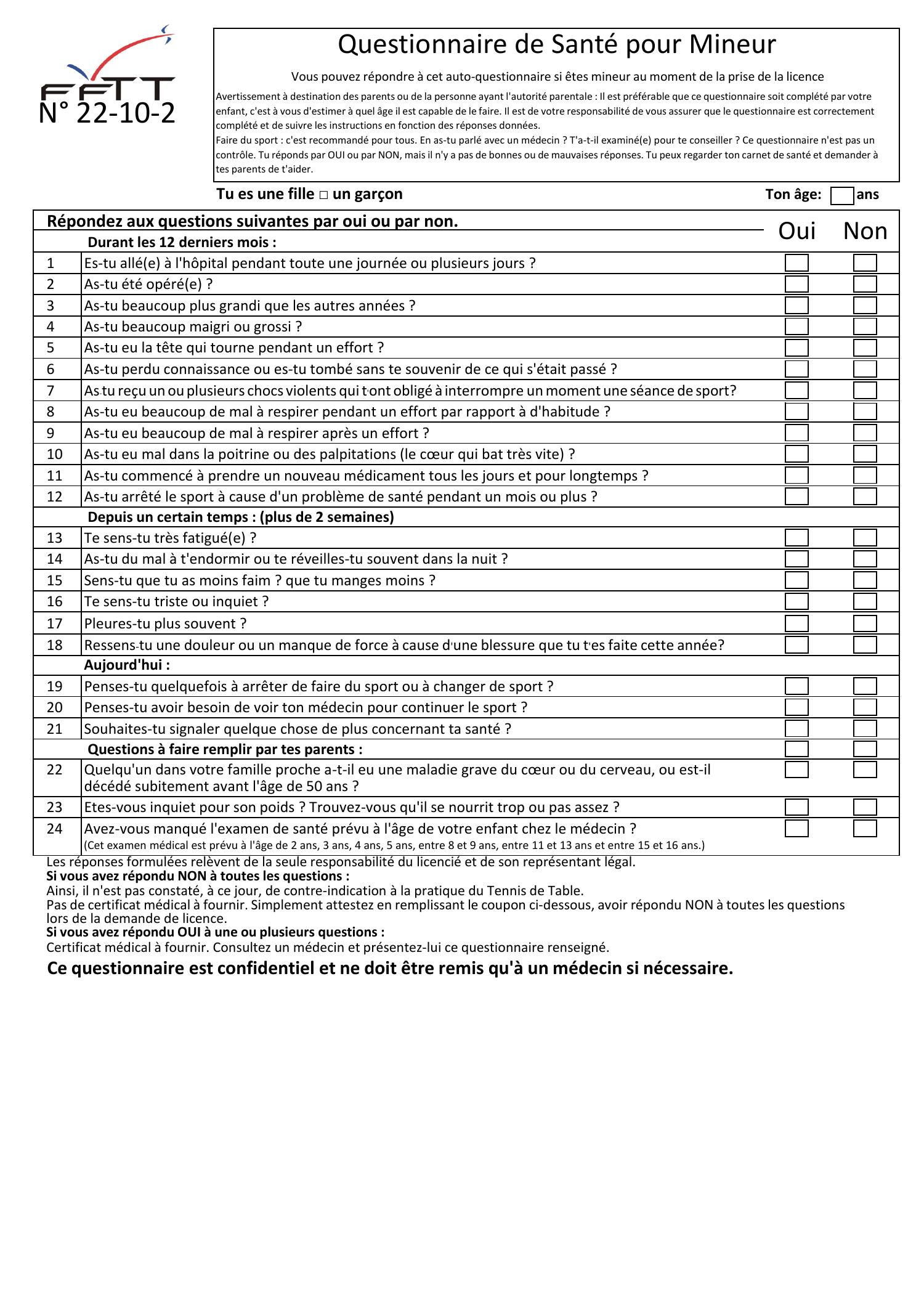 Questionnaire de santé Mineur.docx | DocDroid